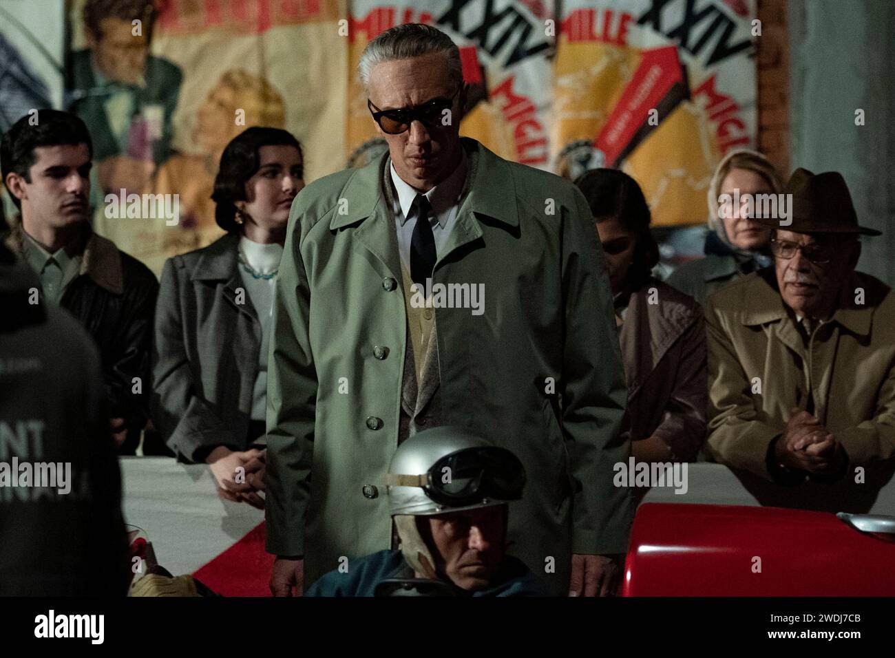 ADAM DRIVER in FERRARI (2023), directed by MICHAEL MANN. Credit ...