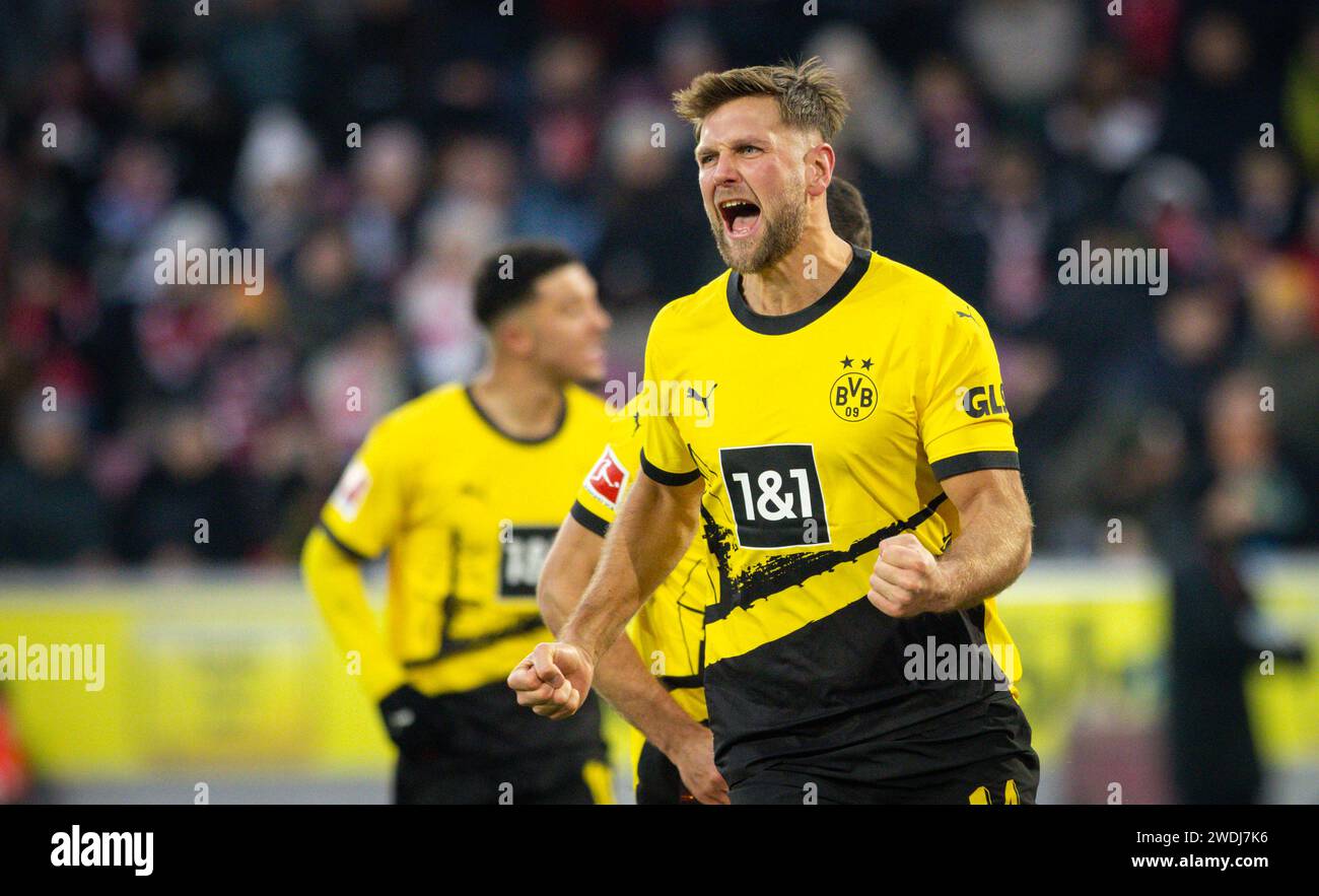Cologne, Germany. 20th Jan 2024. Torjubel: Niclas Füllkrug (BVB) 1. FC Köln - Borussia Dortmund ...