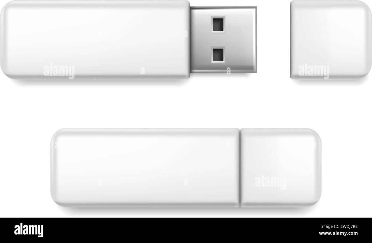 Usb flash drive icon vector memory stick with cap Stock Vector Images ...