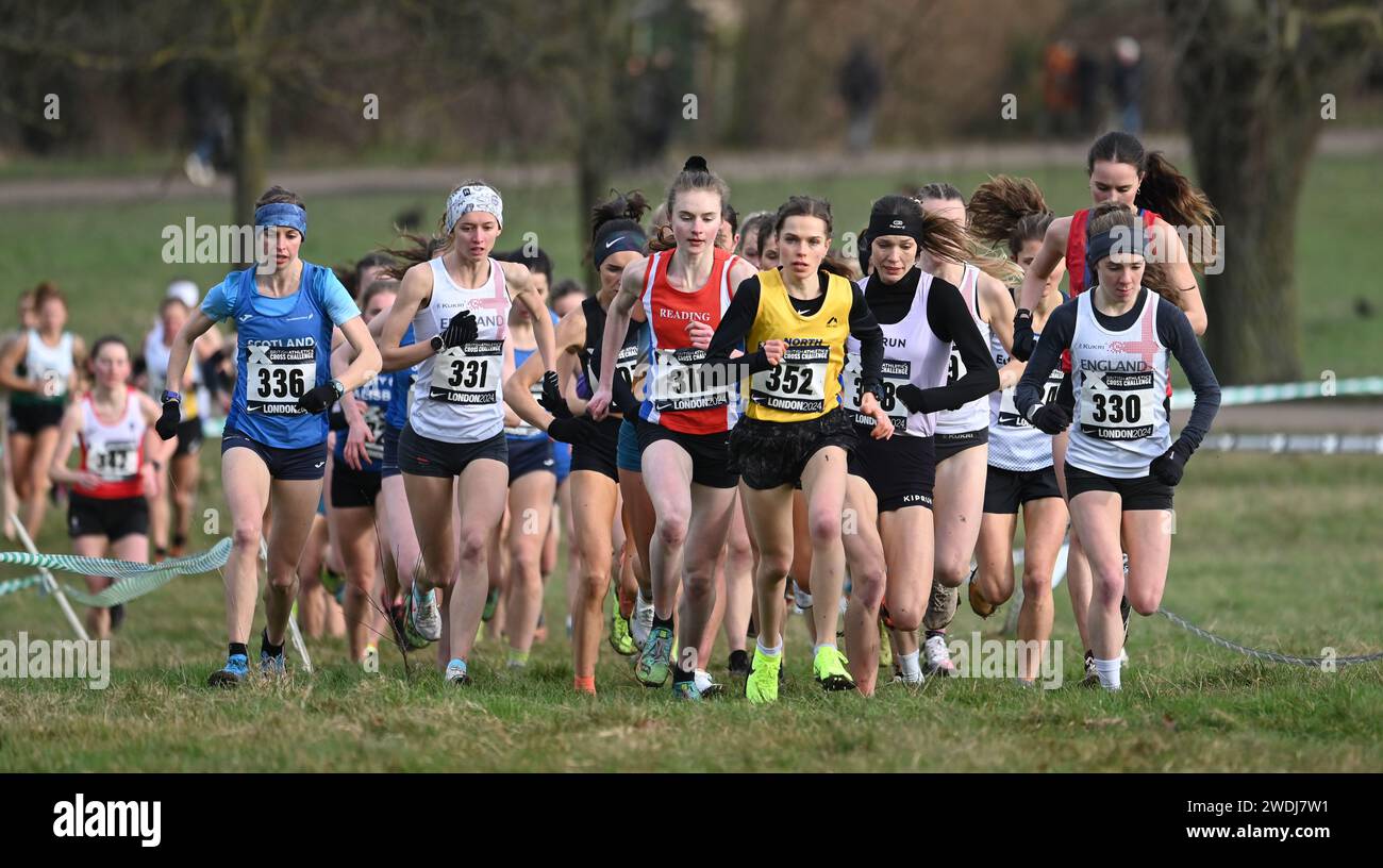 Hampstead, England. 20 January, 2024. Lauren Mcneil and Abbie Donnelly ...