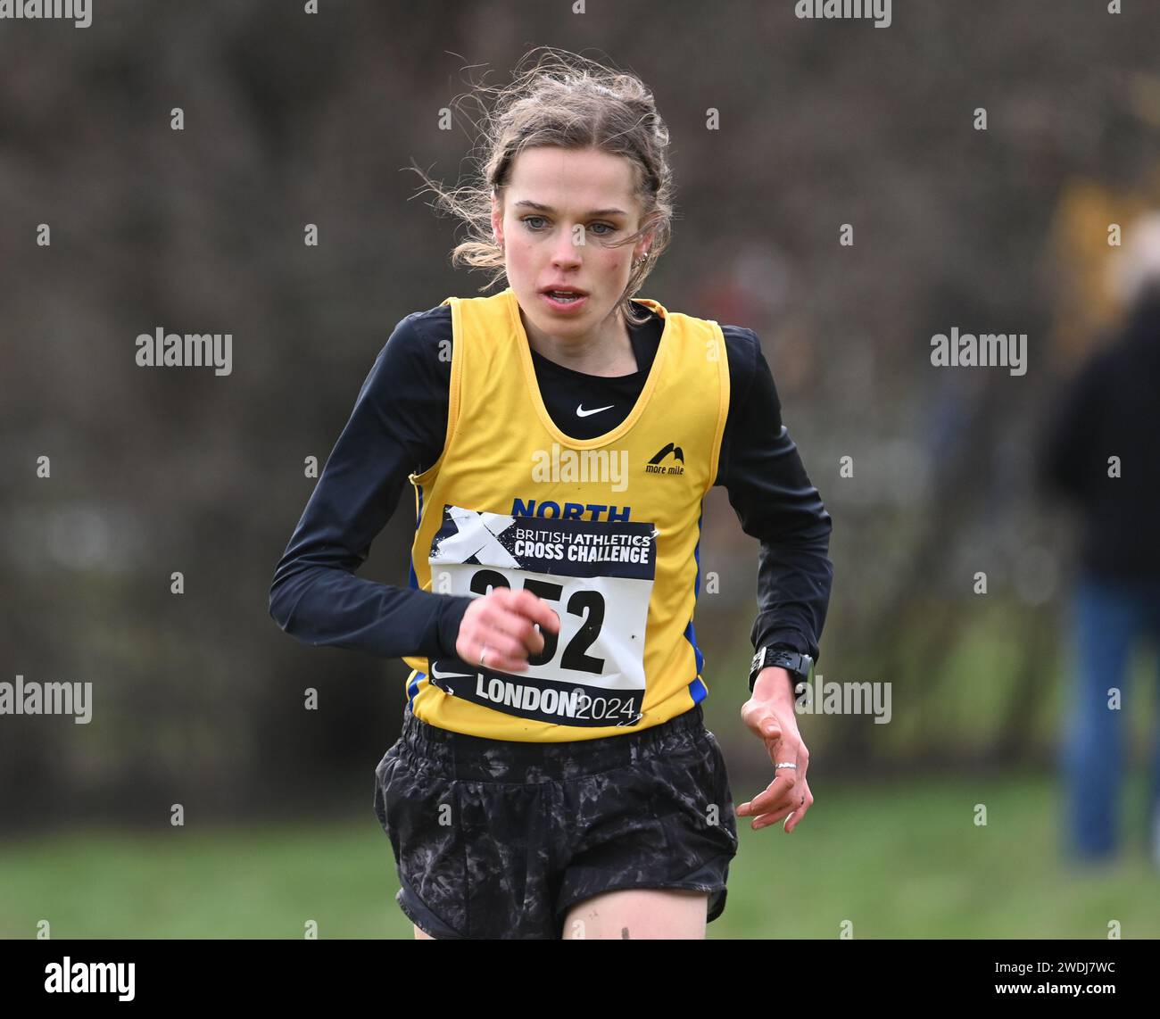 Hampstead, England. 20 January, 2024. Lauren Mcneil on her way to ...