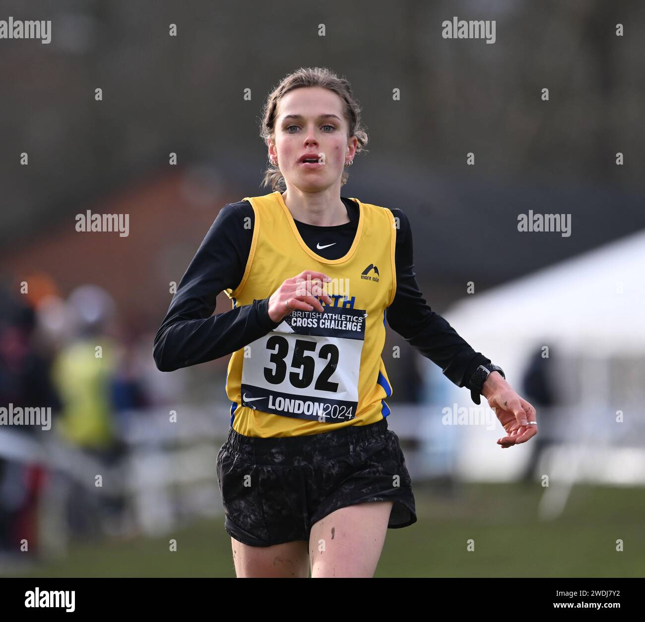 Hampstead, England. 20 January, 2024. Lauren Mcneil on her way to ...