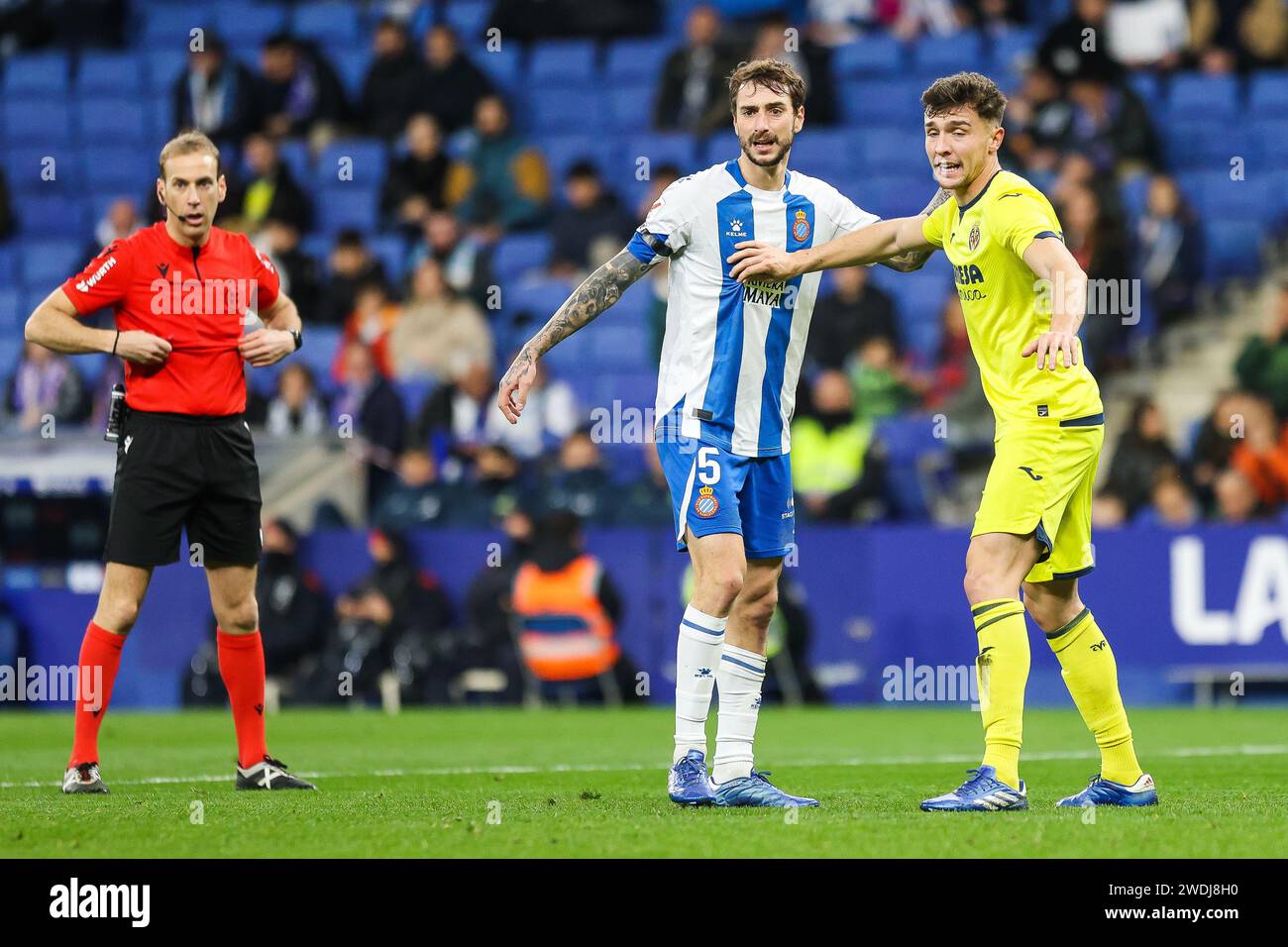Barcelona, Spain. 20th, January 2024. Fernando Calero (5) of Espanyol ...