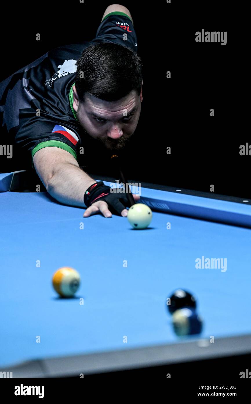 Jakarta, Indonesia. 21st Jan, 2024. David Zalman competes during the ...