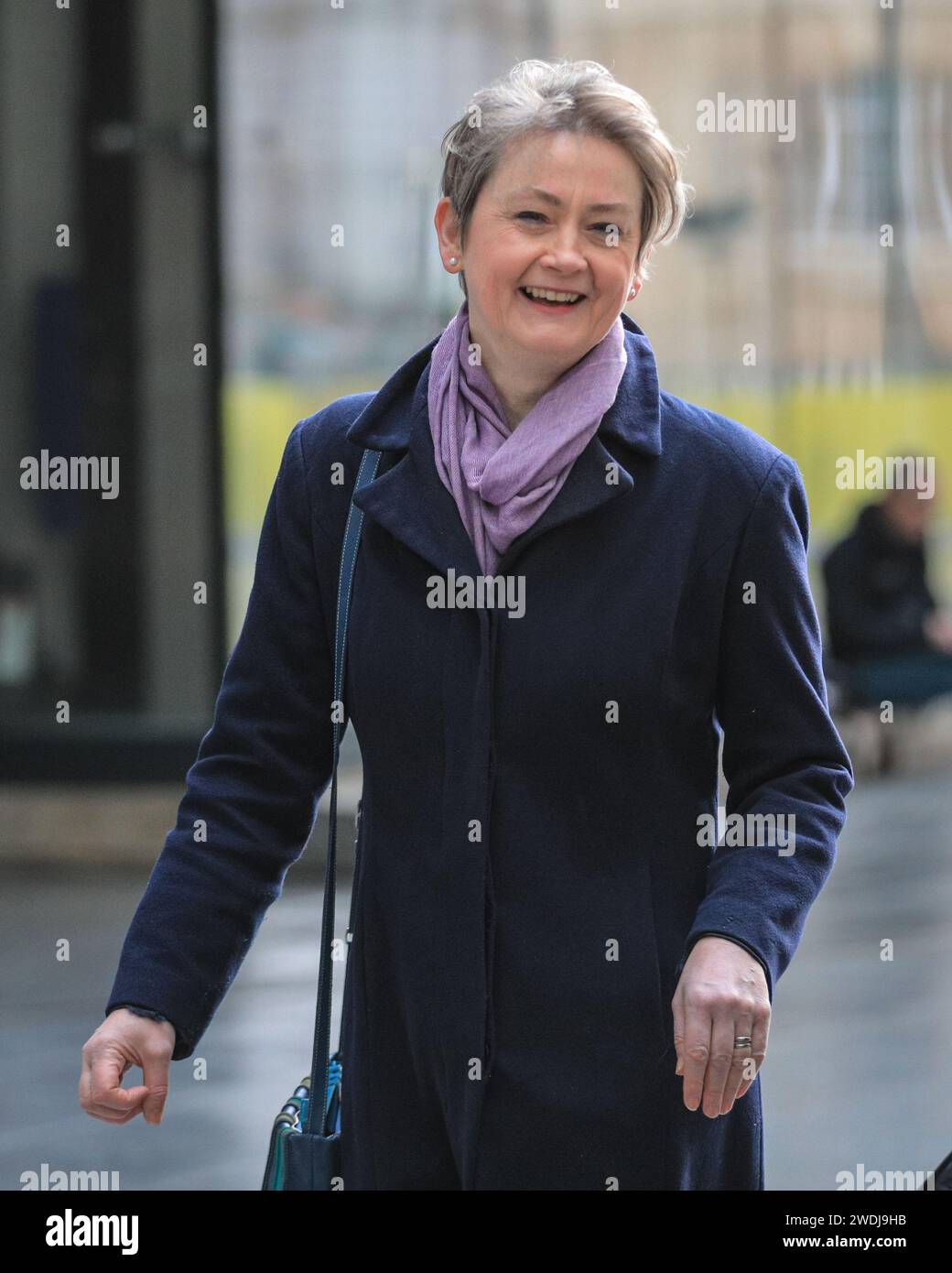 London, UK. 21st Jan, 2024. Yvette Cooper, MP, Shadow Home Secretary ...