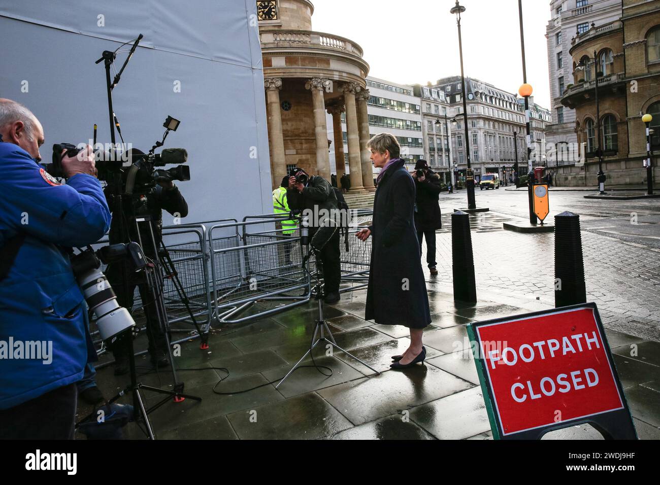 London, UK. 21st Jan, 2024. Yvette Cooper, MP, Shadow Home Secretary ...
