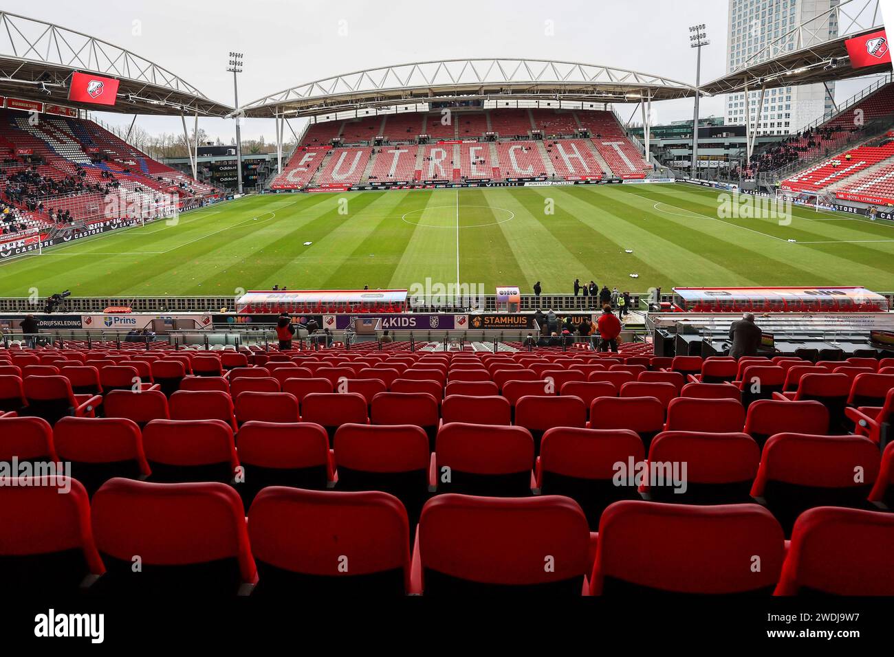 Utrecht, Netherlands. 21st Jan, 2024. UTRECHT, 21-01-2024, Galgenwaard ...