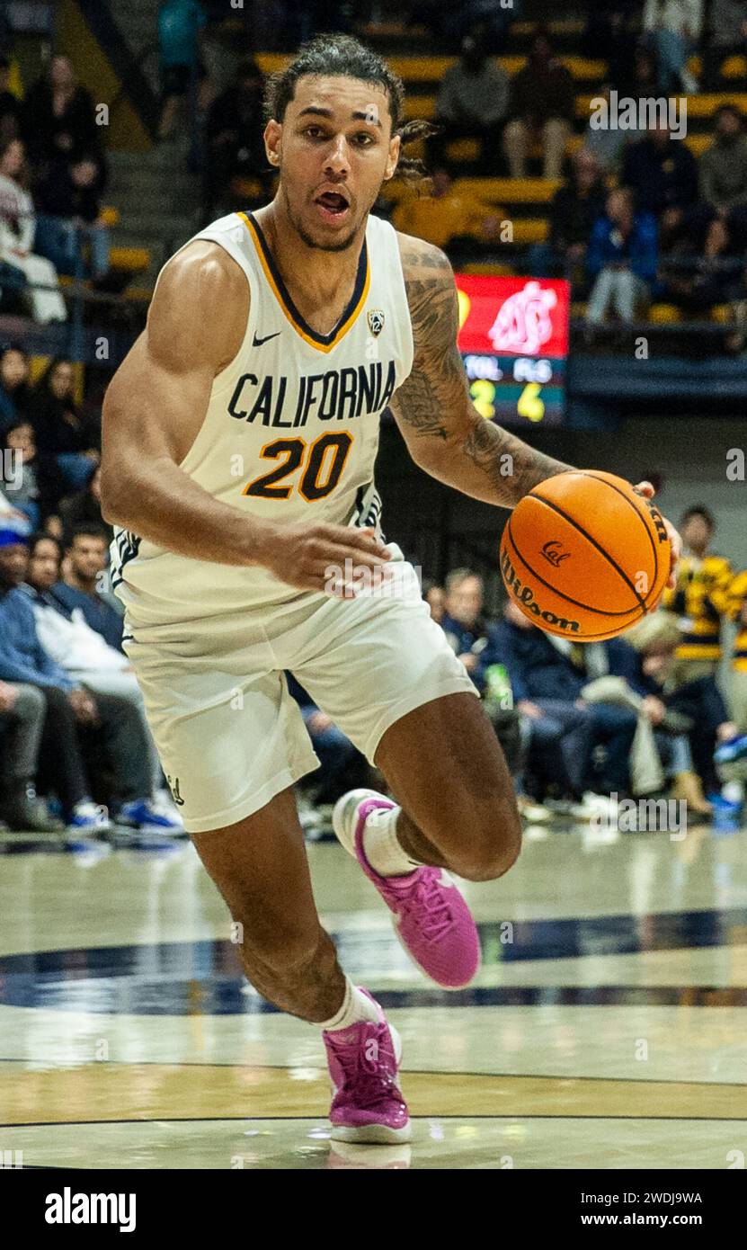 Berkeley, CA U.S. 20th Jan, 2024. A. California guard Jaylon Tyson (20 ...