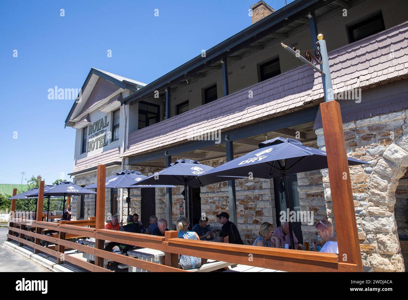 Capertee village in New South Wales and its Royal Hotel public house ...