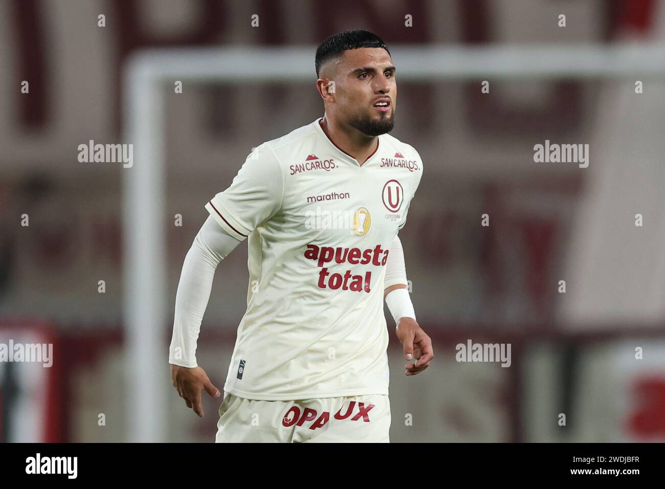 Lima, Peru. 20th Jan, 2024. Rodrigo Urena of Universitario de Deportes ...