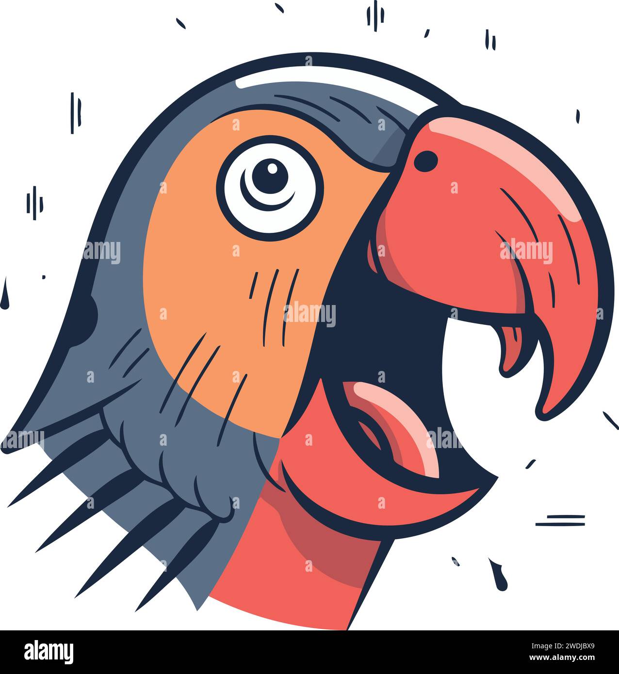 Funny parrot Stock Vector Images - Alamy