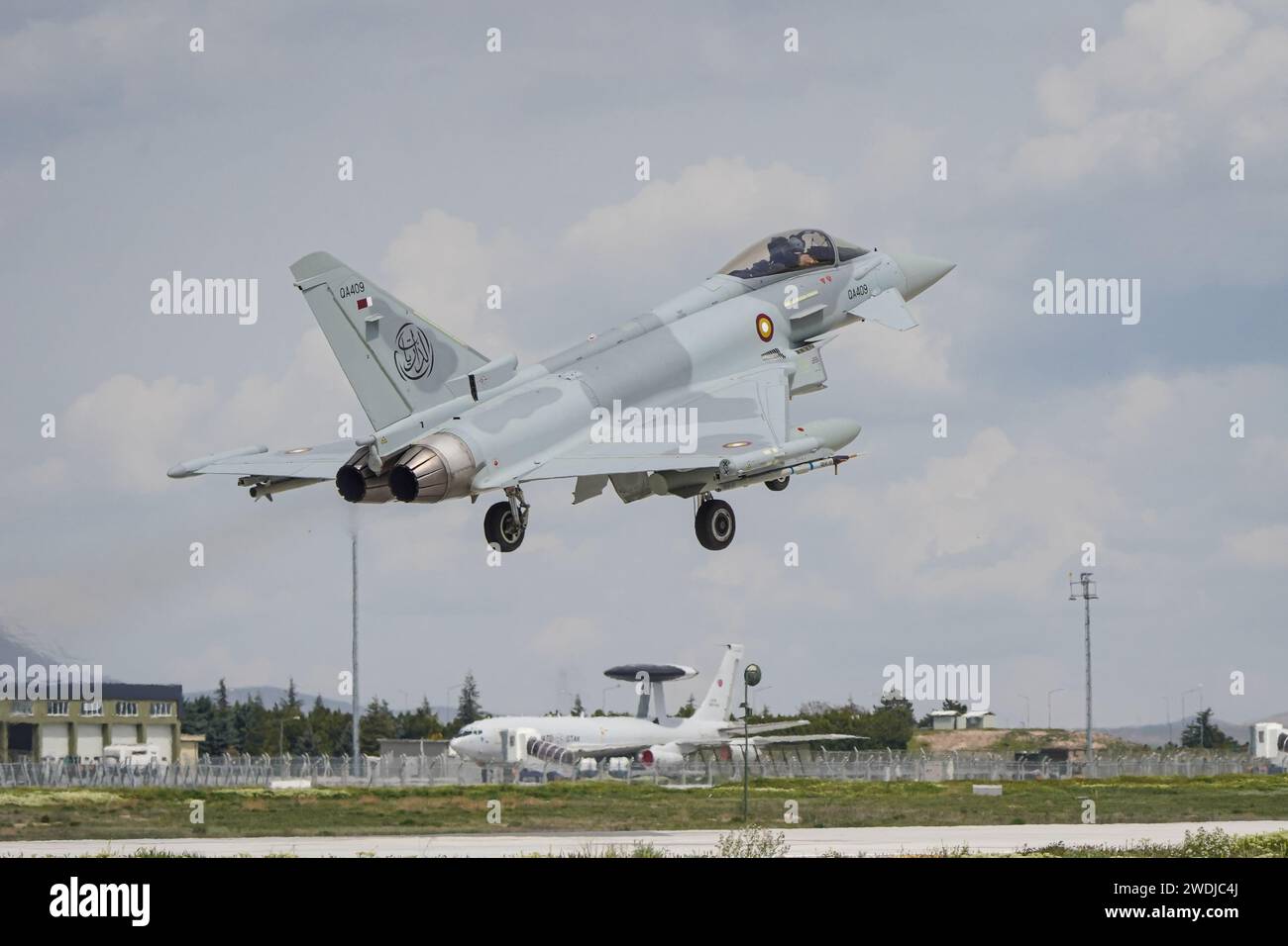 KONYA, TURKIYE - MAY 09, 2023: Qatar Air Force Eurofighter Typhoon ...