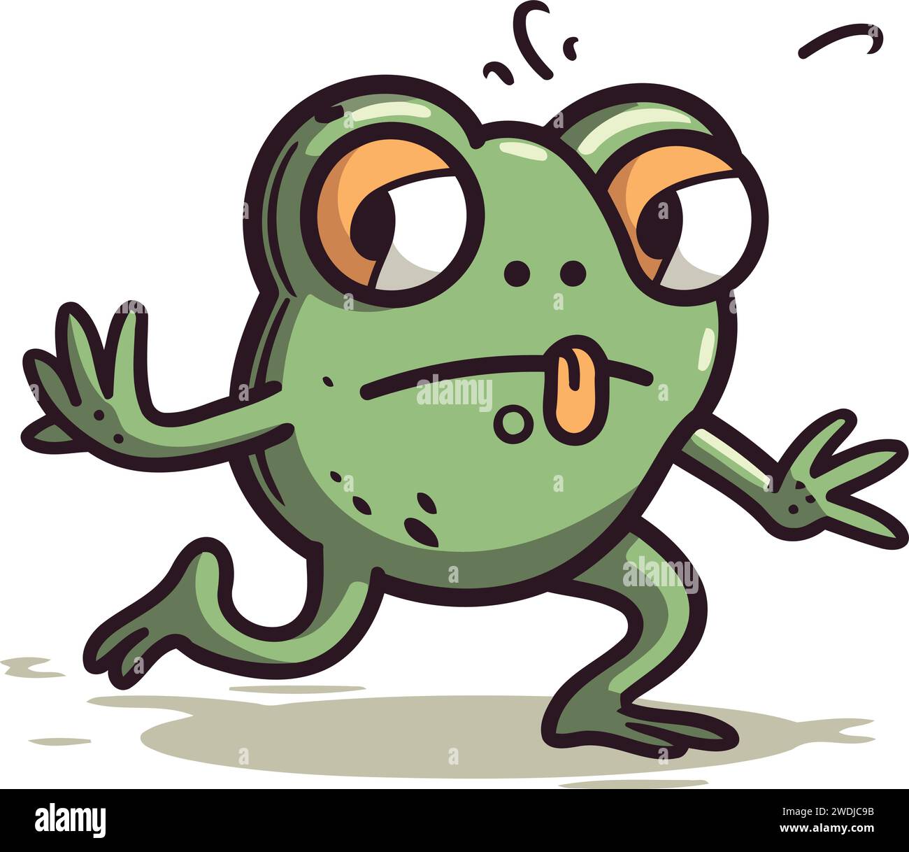 Running toad Stock Vector Images - Alamy