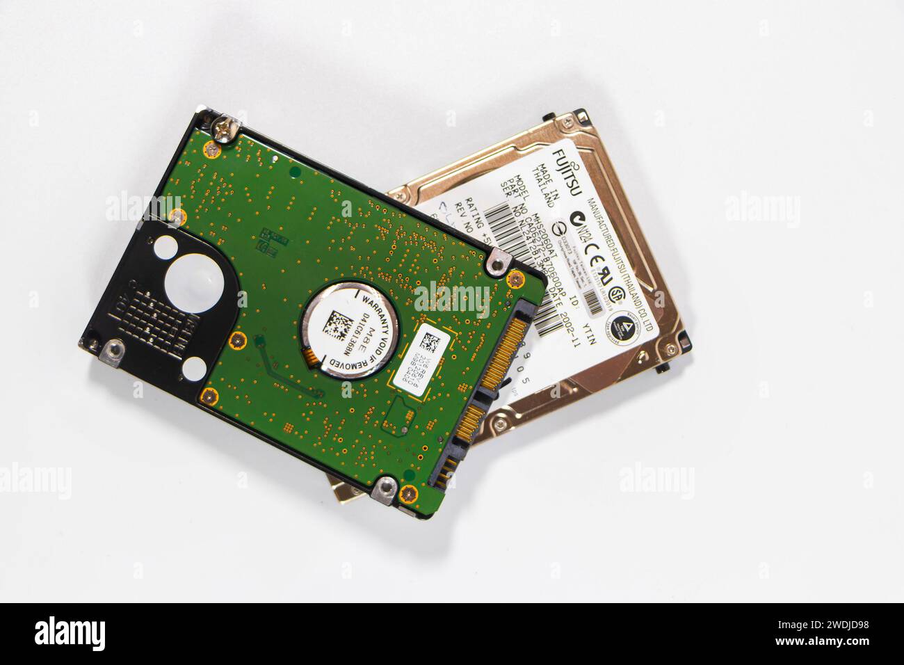 3.5 inch hard drives taken from vintage apple macintosh electronics ...
