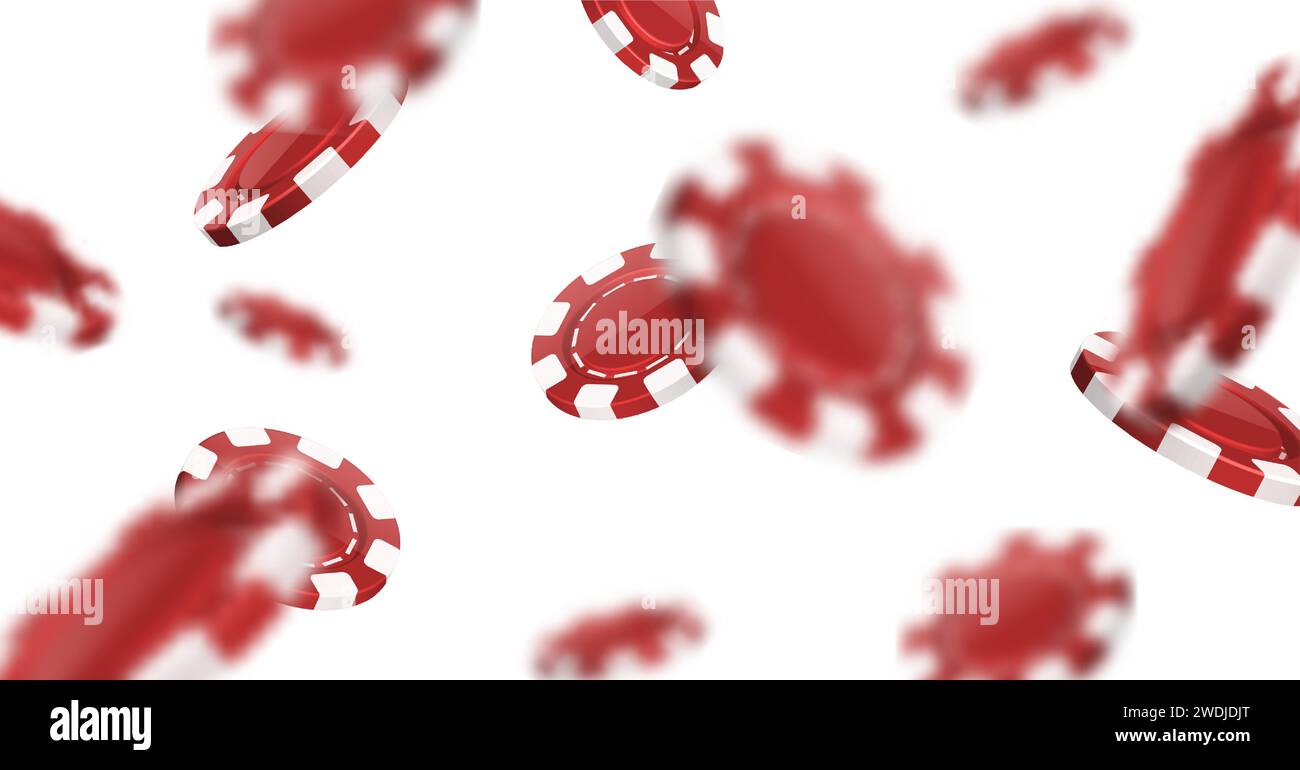 Falling black white poker Stock Vector Images - Alamy