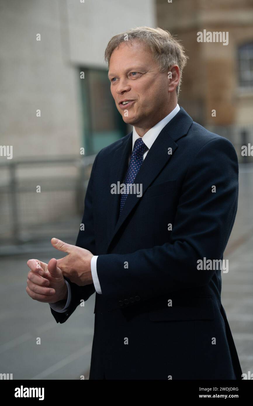 London, UK. 21 Jan 2024. Grant Shapps - Secretary of State for Defence ...