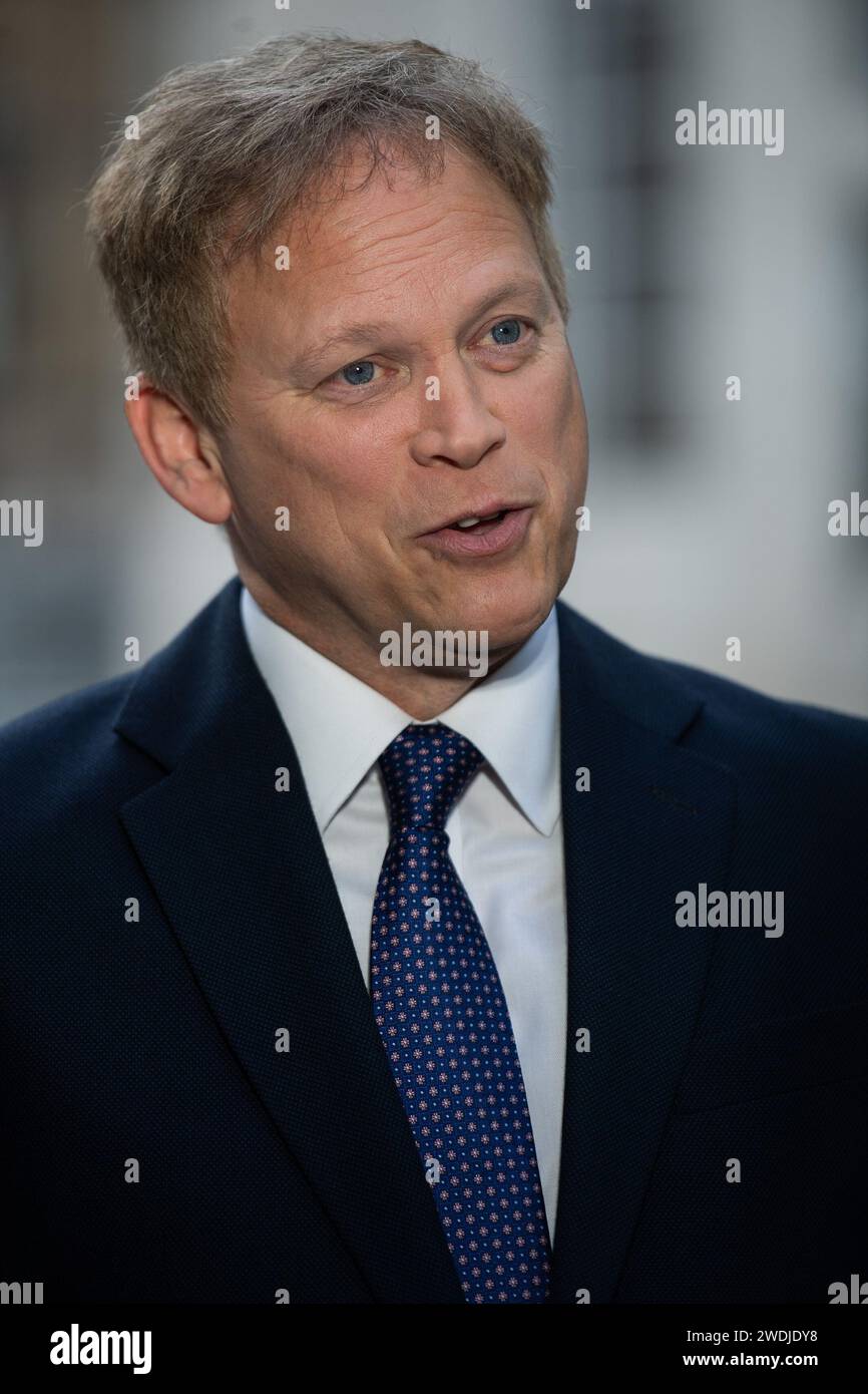 London, UK. 21 Jan 2024. Grant Shapps - Secretary of State for Defence ...
