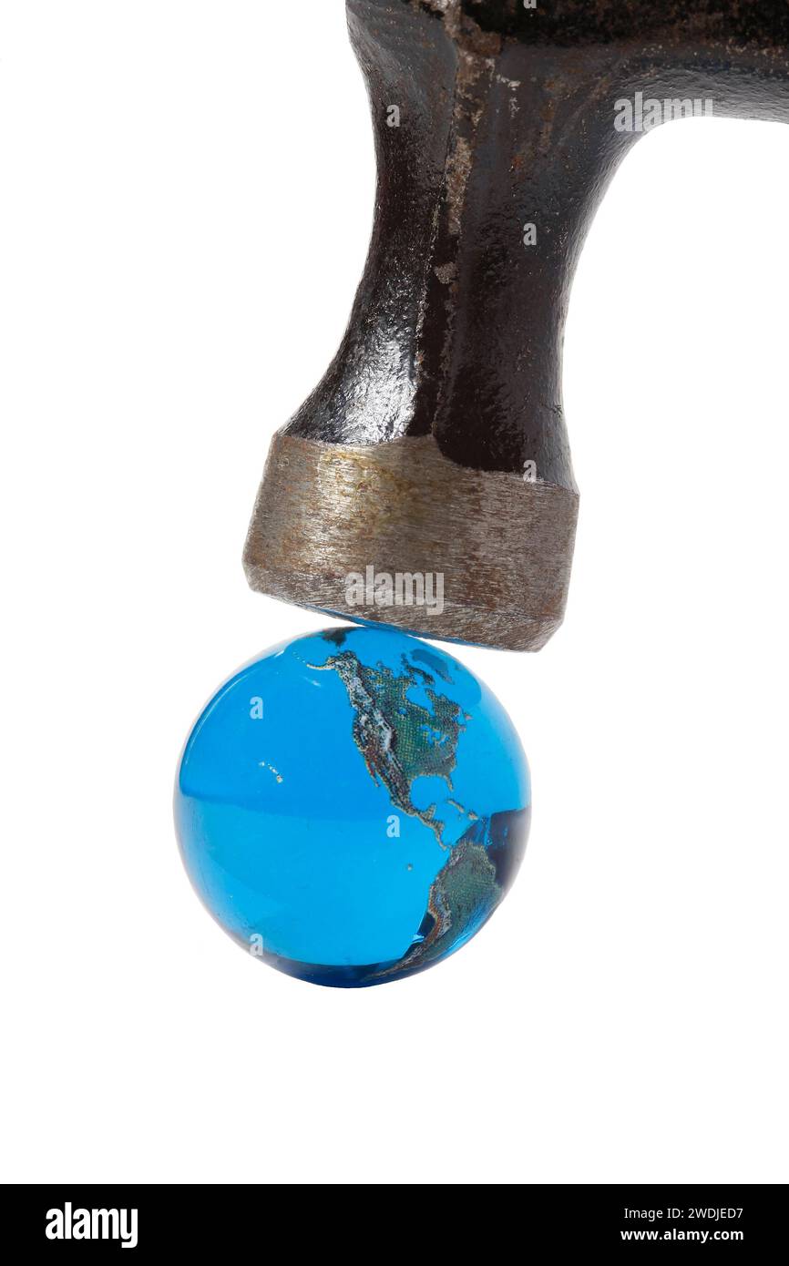 Globe with a political map hi-res stock photography and images - Alamy