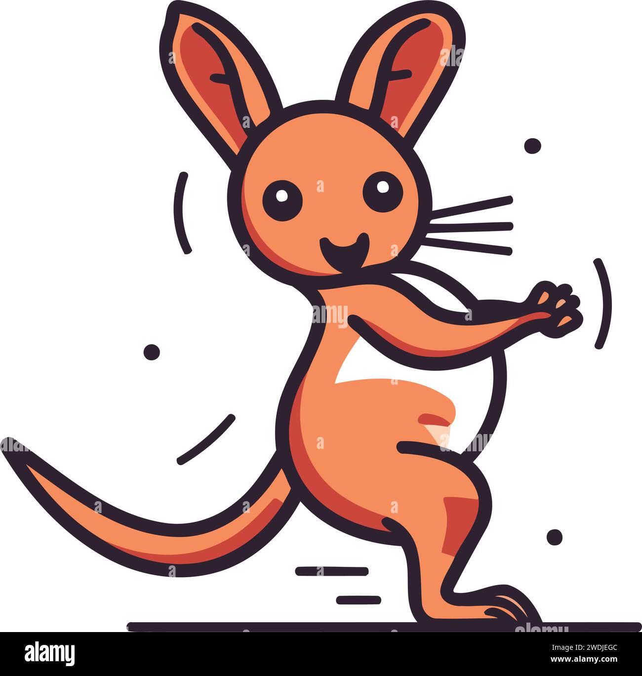 Kangaroo vector illustration hi-res stock photography and images - Alamy