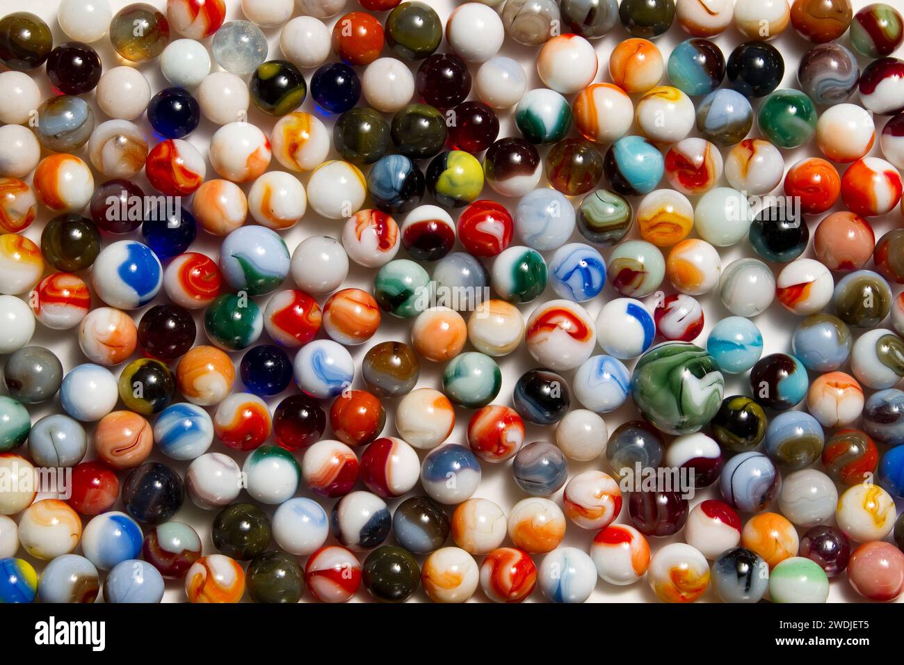 A collection of colorful glass marbles Stock Photo - Alamy