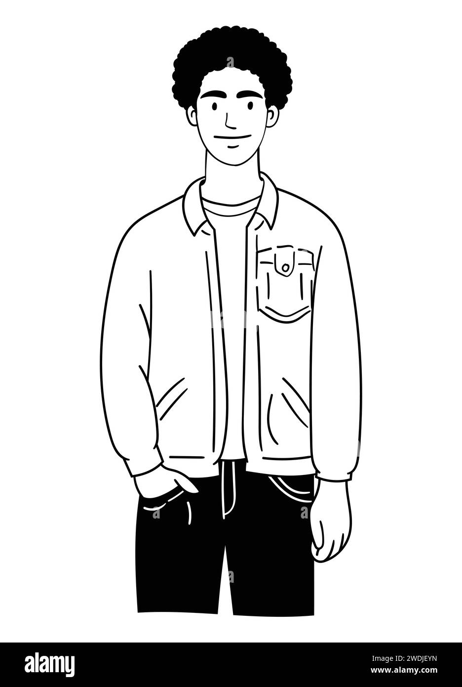 Avatar male people outline Stock Vector Images - Alamy