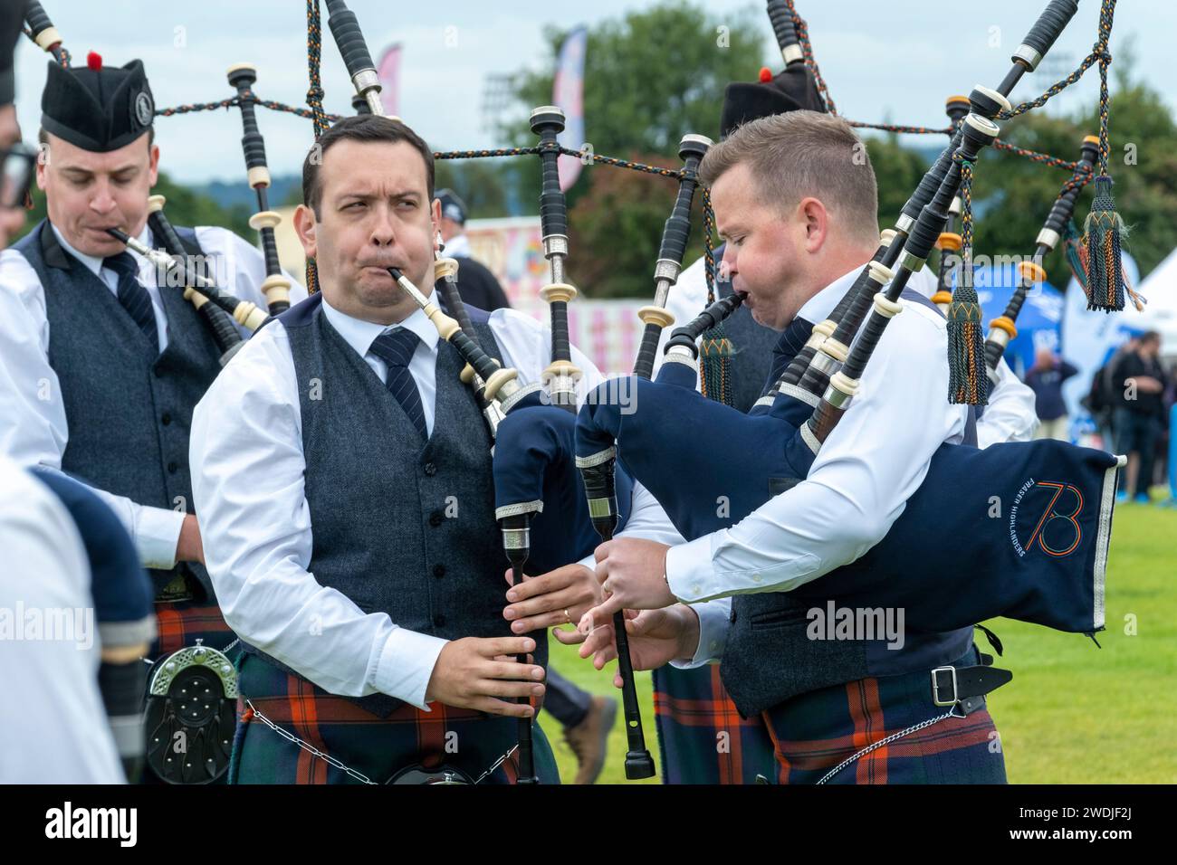 Pipe Bands at the World Pipe Band Competition Stock Photo - Alamy