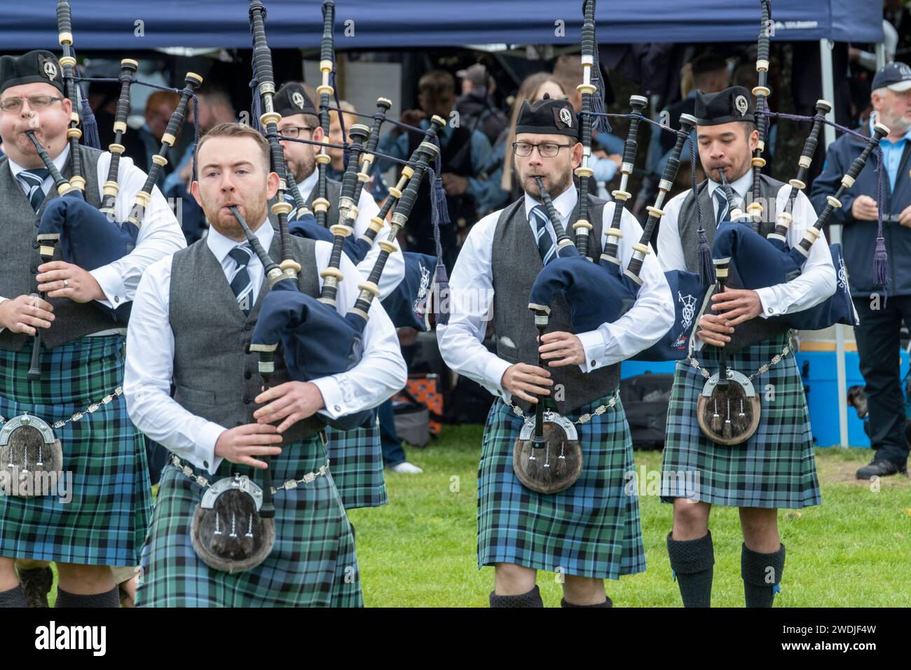 Pipe Bands at the World Pipe Band Competition Stock Photo - Alamy
