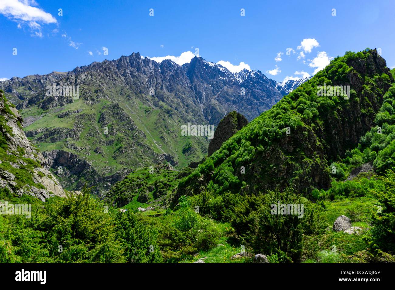 Mountain ranges in Georgia Eastern Europe Stock Photo - Alamy