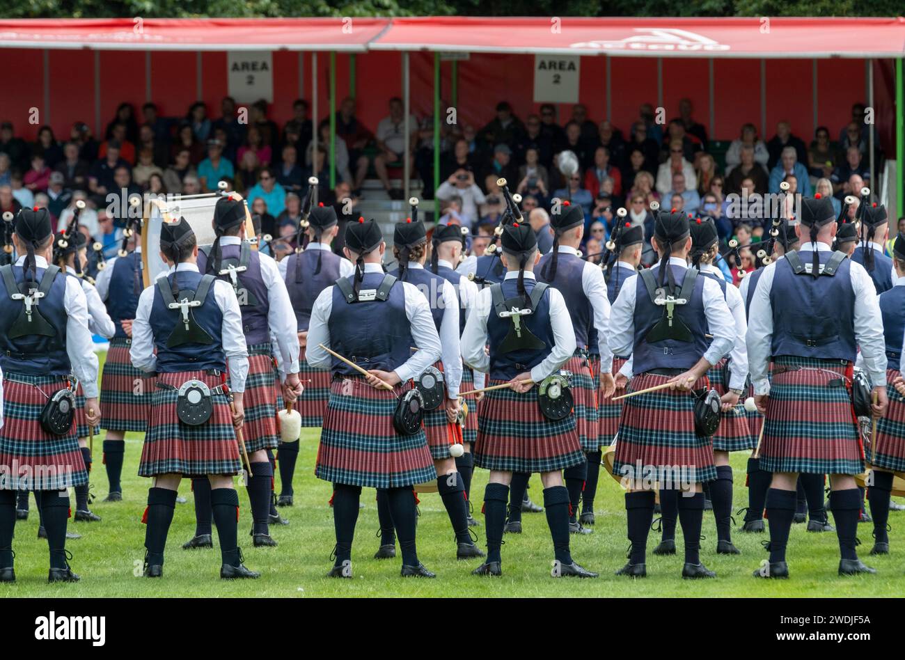 Pipe Bands at the World Pipe Band Competition Stock Photo - Alamy