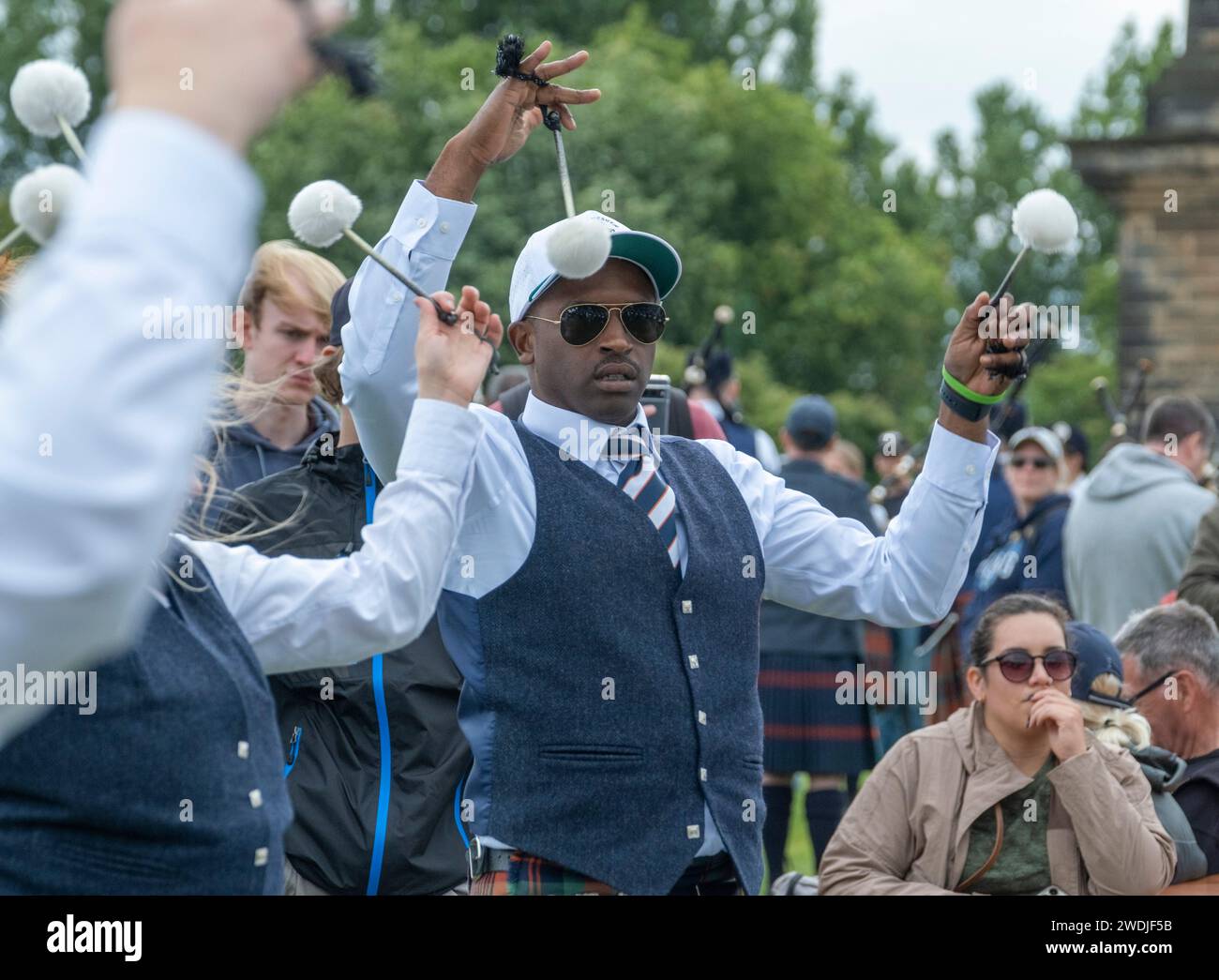 Pipe Bands at the World Pipe Band Competition Stock Photo - Alamy