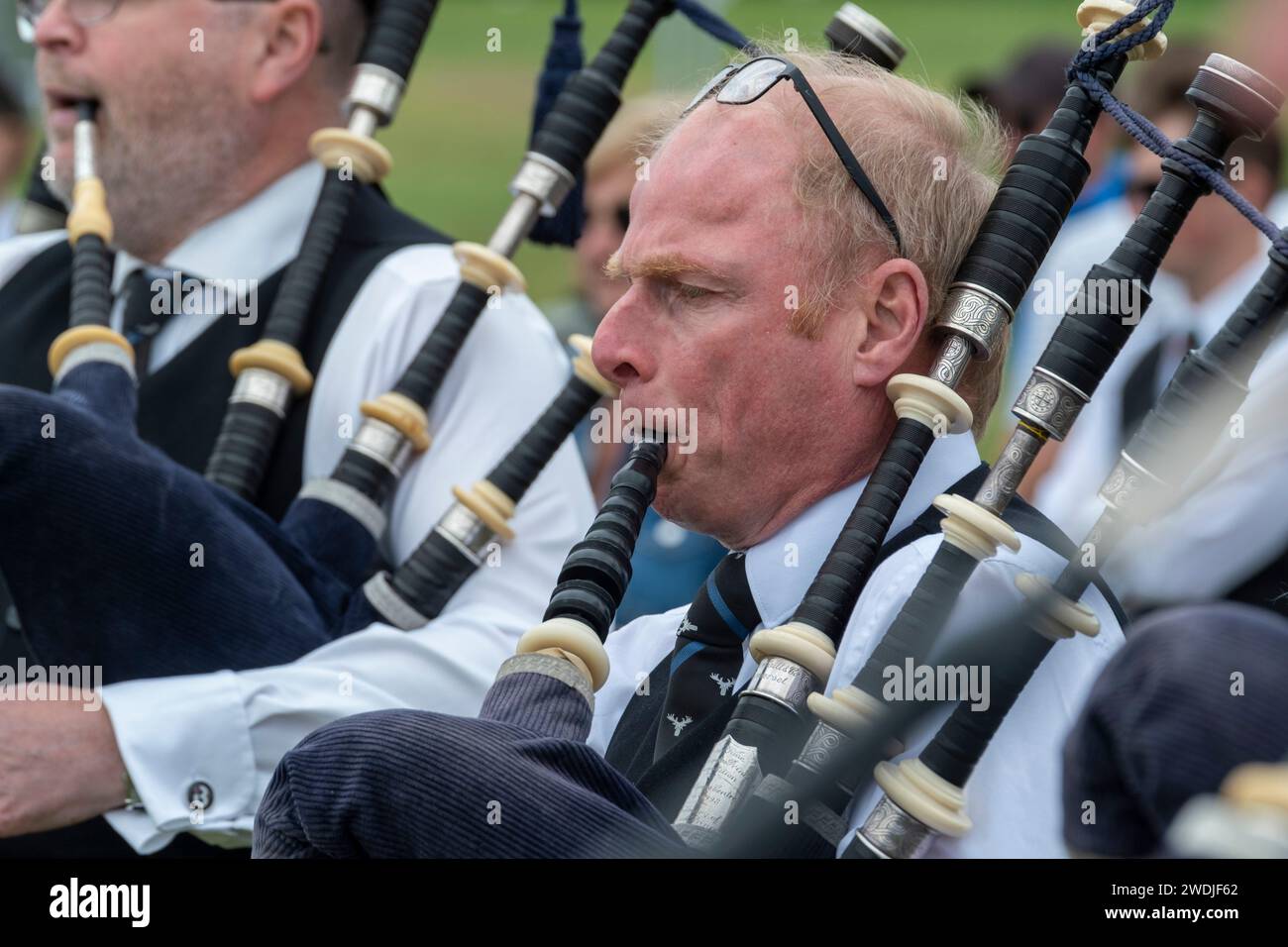 Pipe Bands at the World Pipe Band Competition Stock Photo - Alamy