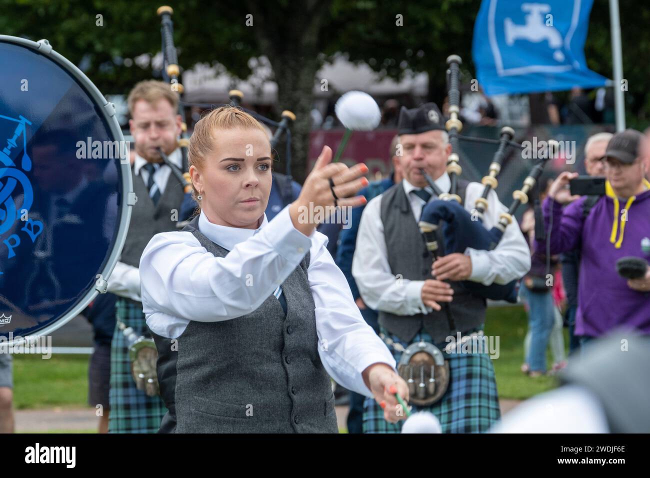 Pipe Bands at the World Pipe Band Competition Stock Photo - Alamy