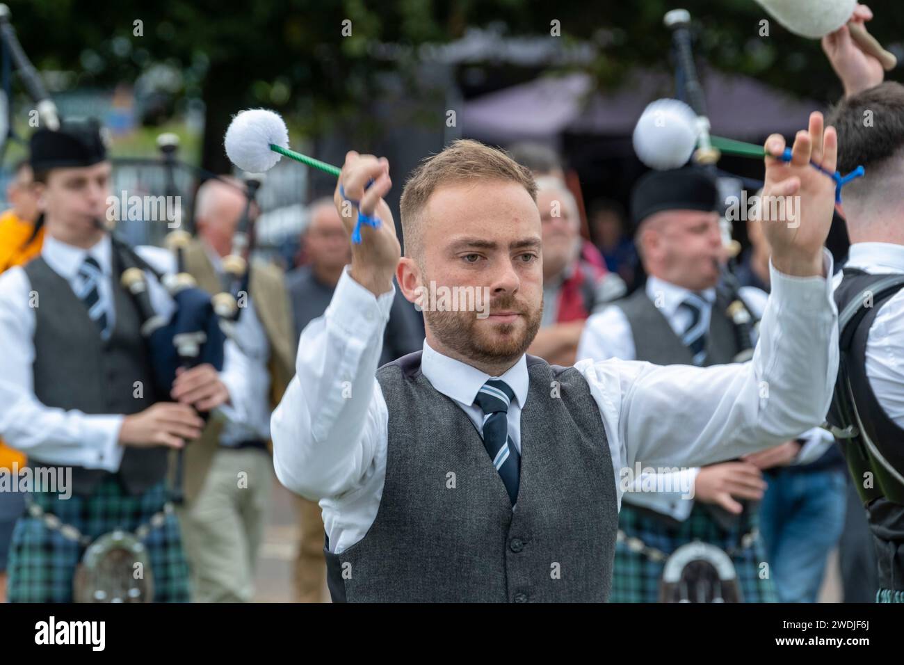 Pipe Bands at the World Pipe Band Competition Stock Photo - Alamy