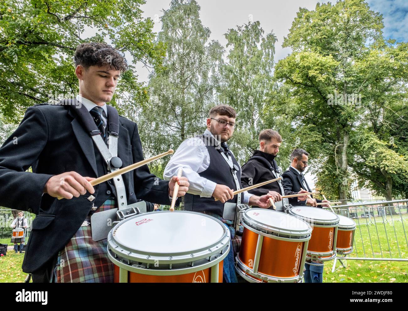 Pipe Bands at the World Pipe Band Competition Stock Photo - Alamy