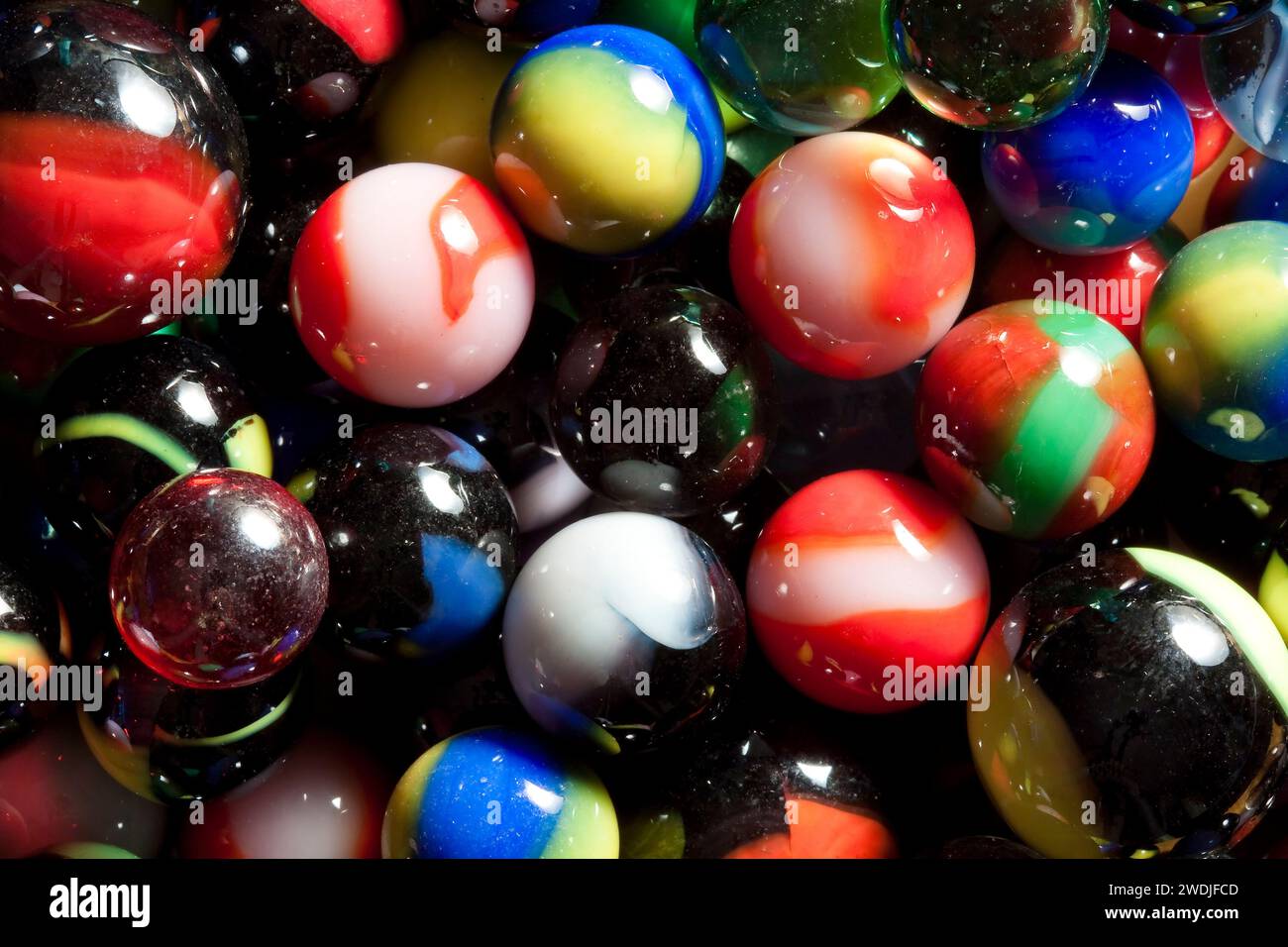 A collection of colorful marbles Stock Photo - Alamy