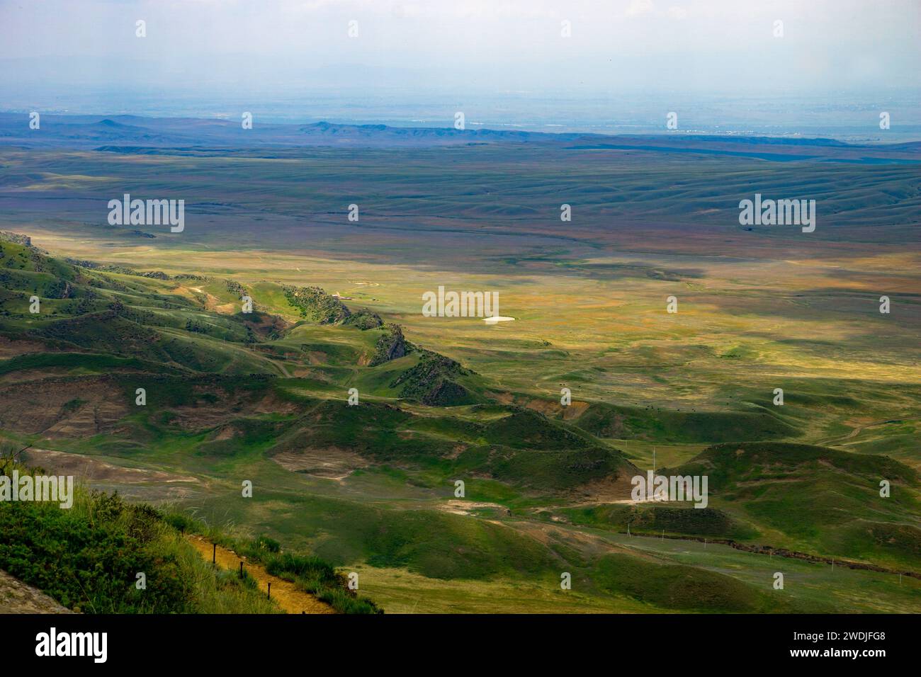 Beautiful rugged landscapes as seen from David Gareja Monastery ...