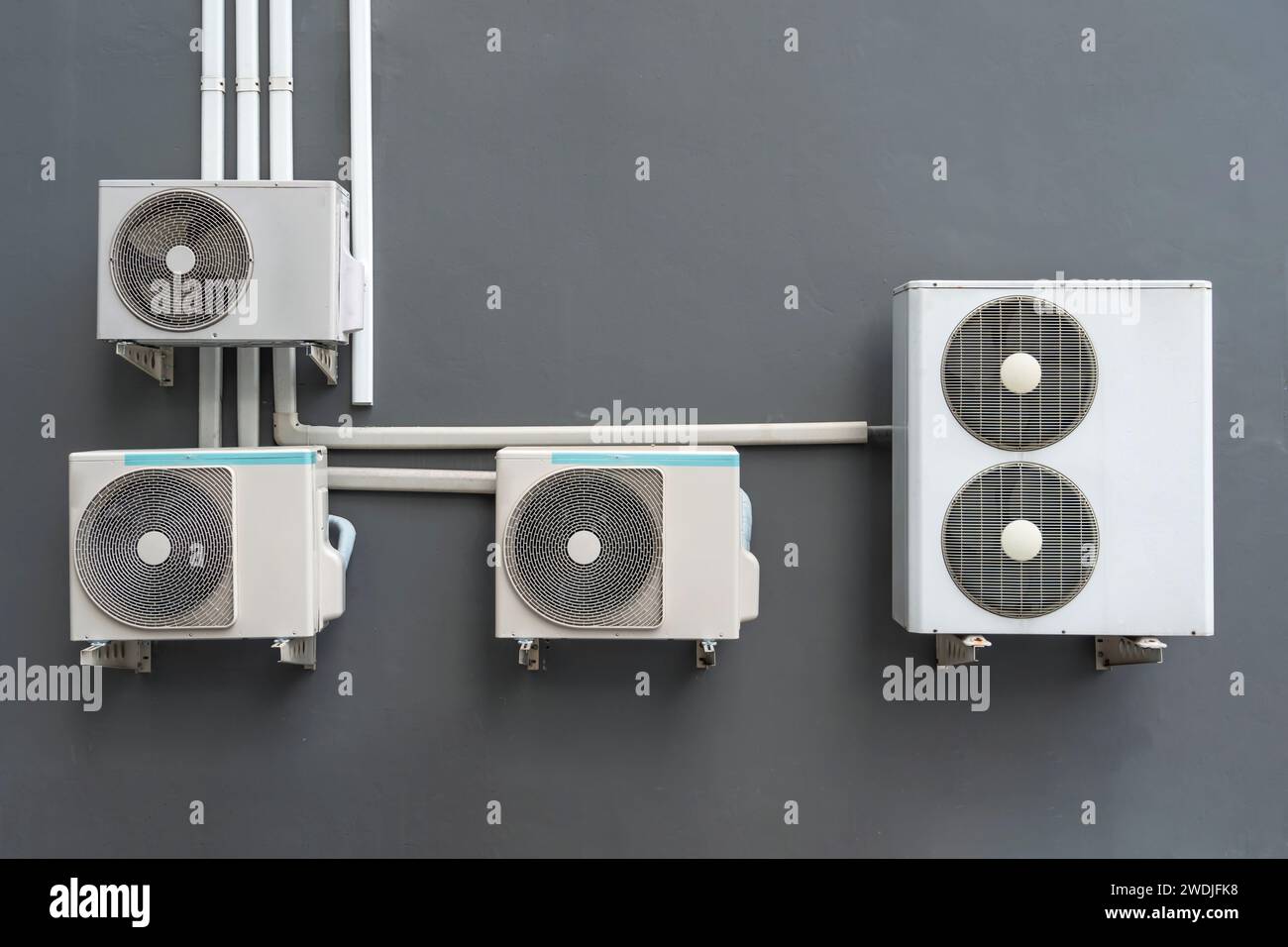 Split air conditioner on wall hi-res stock photography and images - Alamy