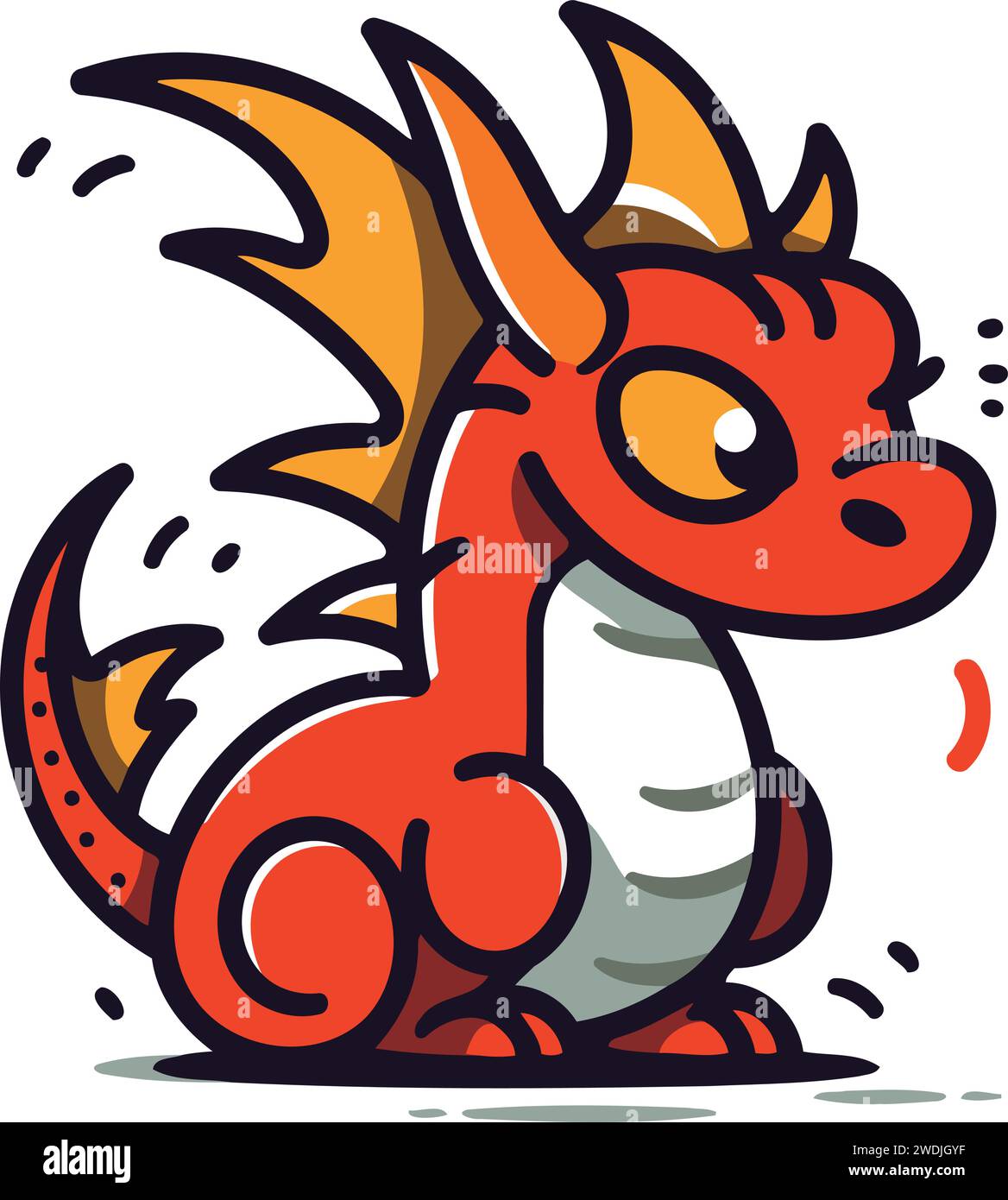 Cartoon dragon vector hi-res stock photography and images - Alamy
