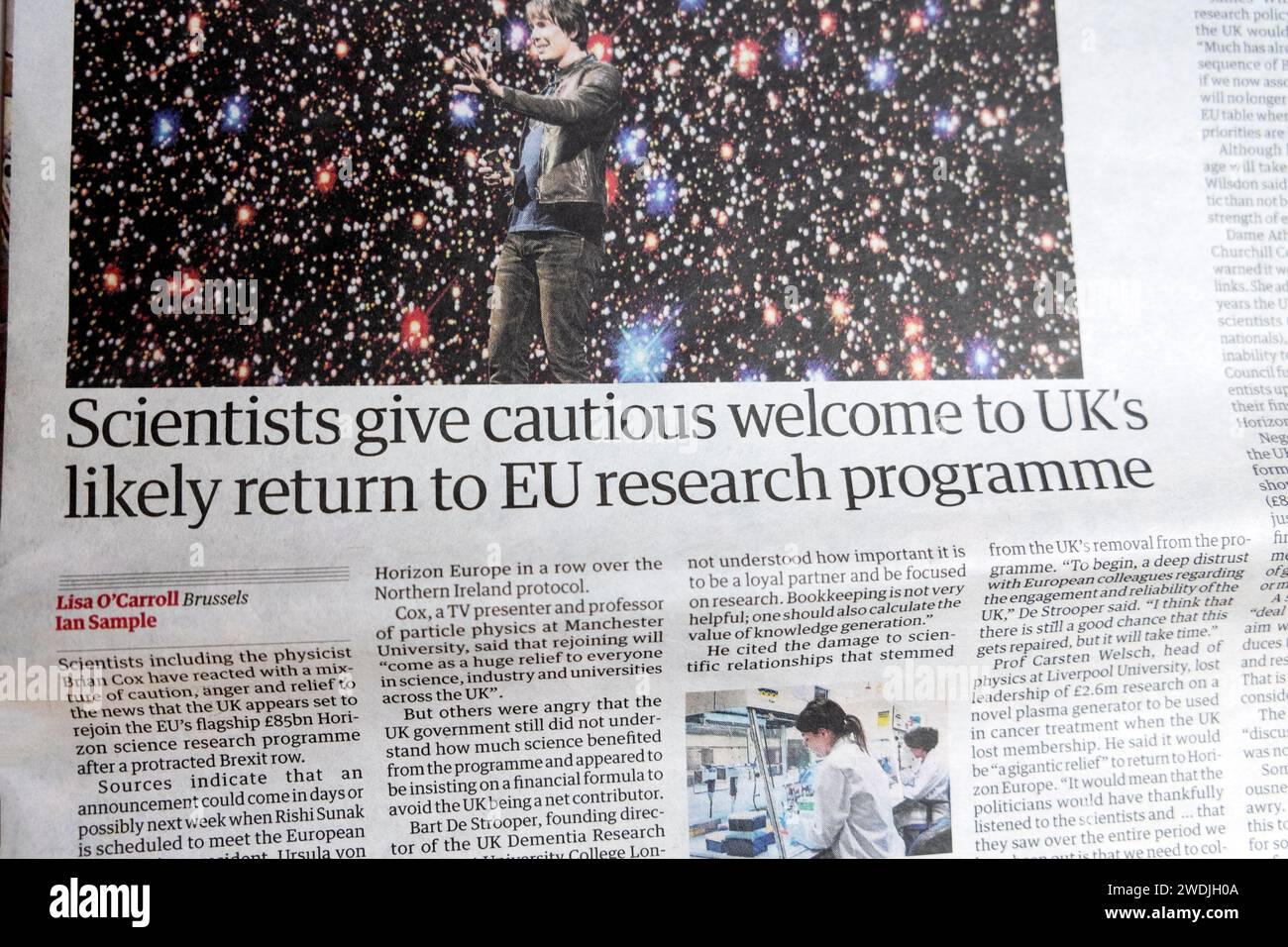 'Scientists give cautious welcome to UK's likely return to EU research ...