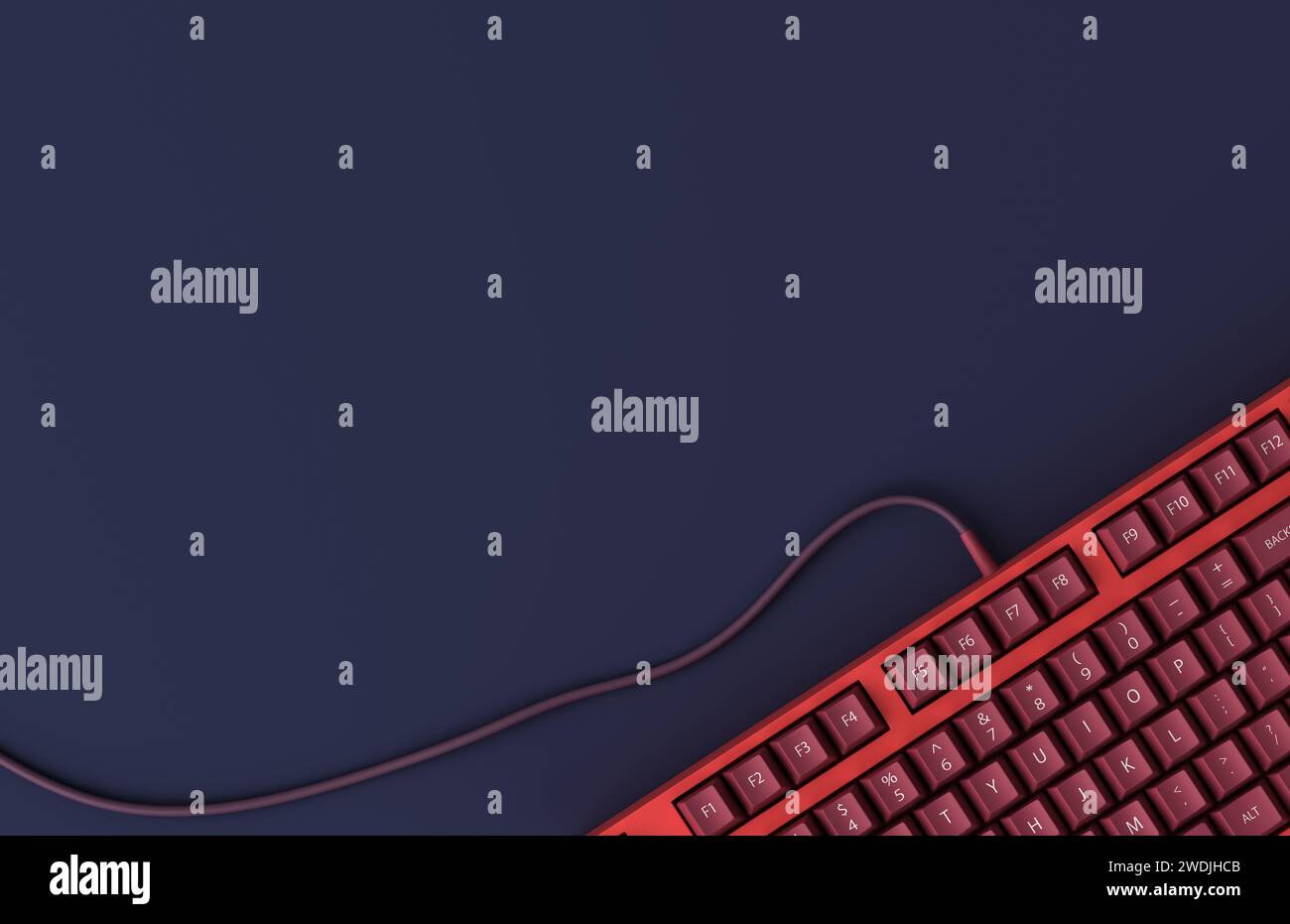 Top view of a mechanical keyboard on desk with copy space Stock Photo ...