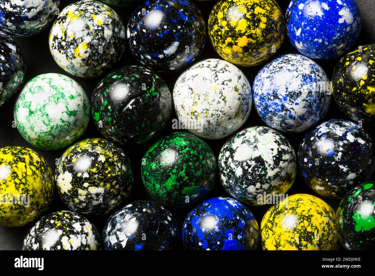 A collection of colorful glass marbles Stock Photo - Alamy