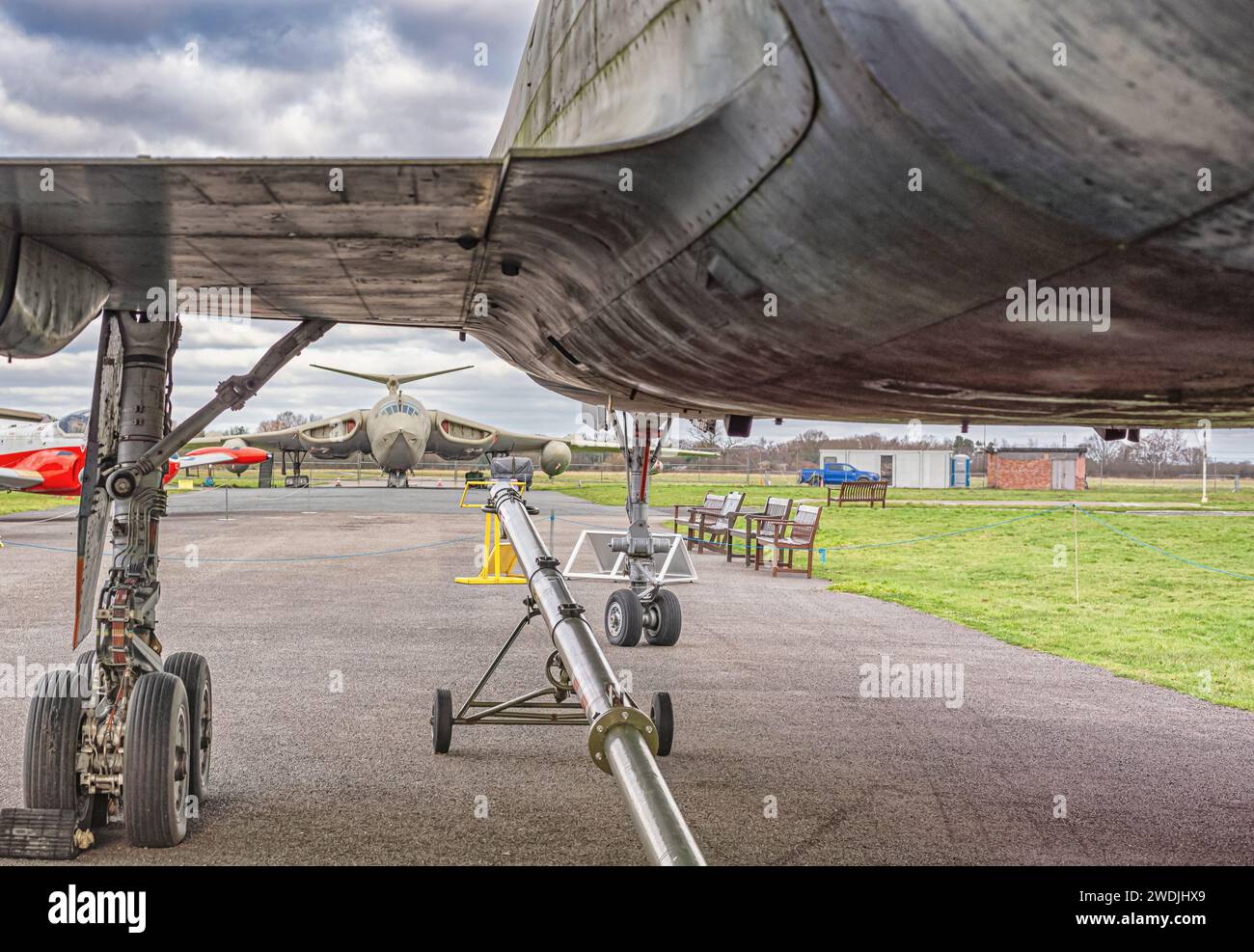 A Victor K2 aircraft, a bomber designed during the Cold War, viewed ...