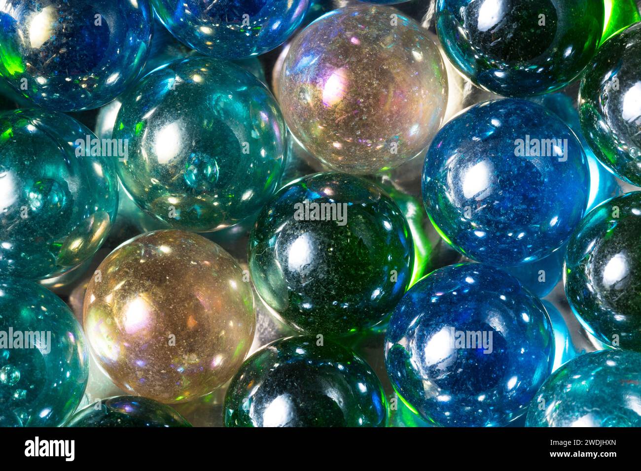 A collection of glass marbles Stock Photo - Alamy