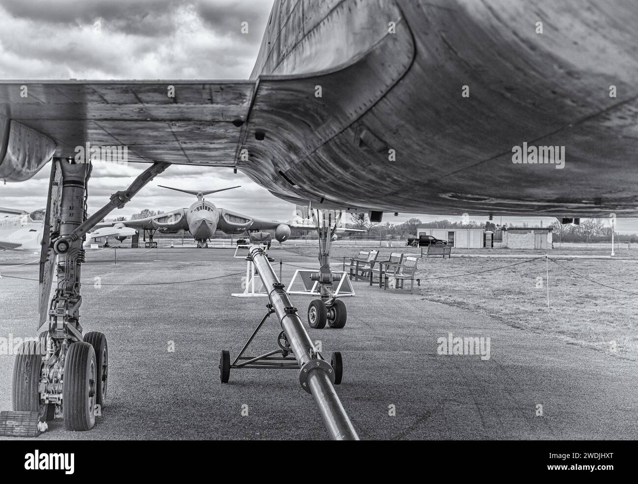 A Victor K2 aircraft, a bomber designed during the Cold War, viewed ...