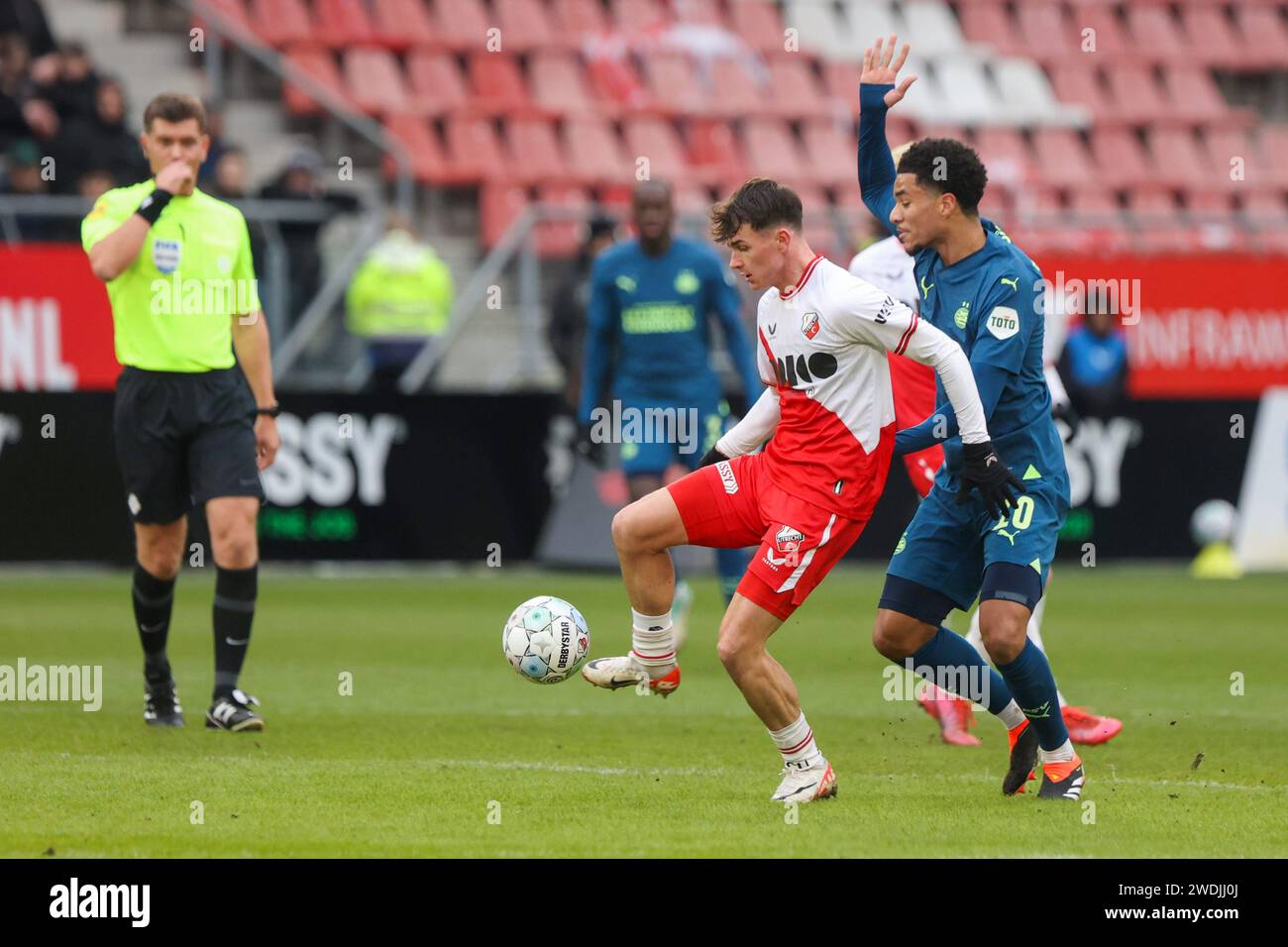 UTRECHT, 21-01-2024, Stadion Galgenwaard, Stadium of FC Utrecht, Dutch ...