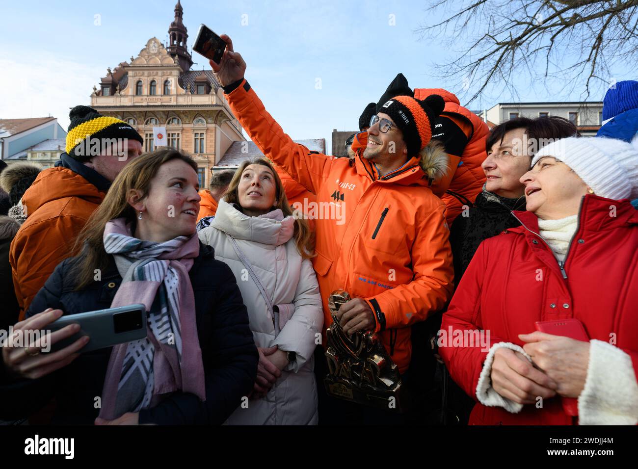 Sedlcany, Czech Republic. 21st Jan, 2024. Welcome ceremony for Martin ...