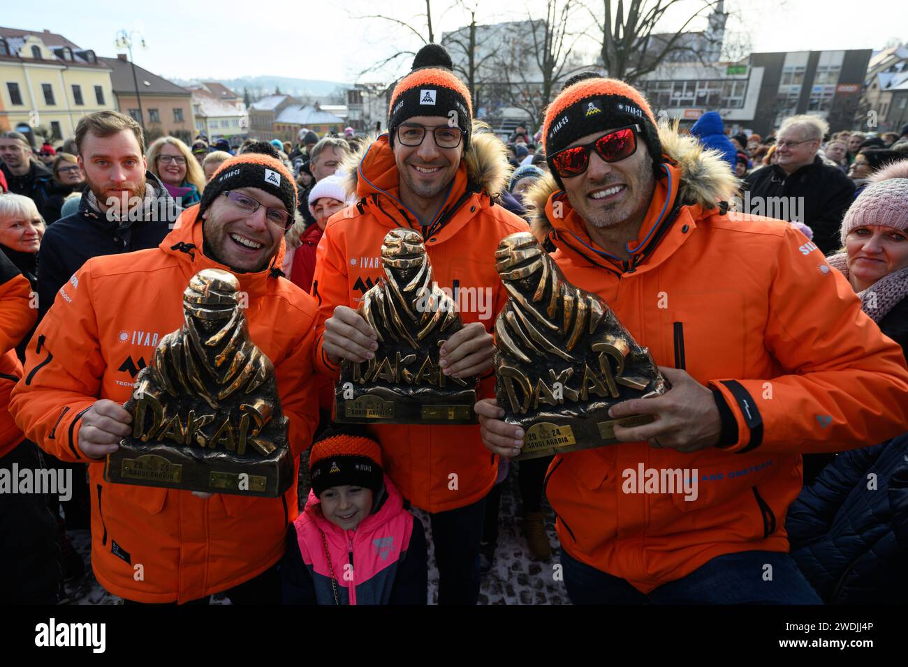 Sedlcany, Czech Republic. 21st Jan, 2024. Welcome ceremony for Martin ...