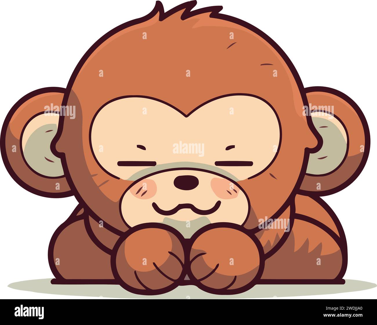 Sad monkey cartoon hi-res stock photography and images - Alamy