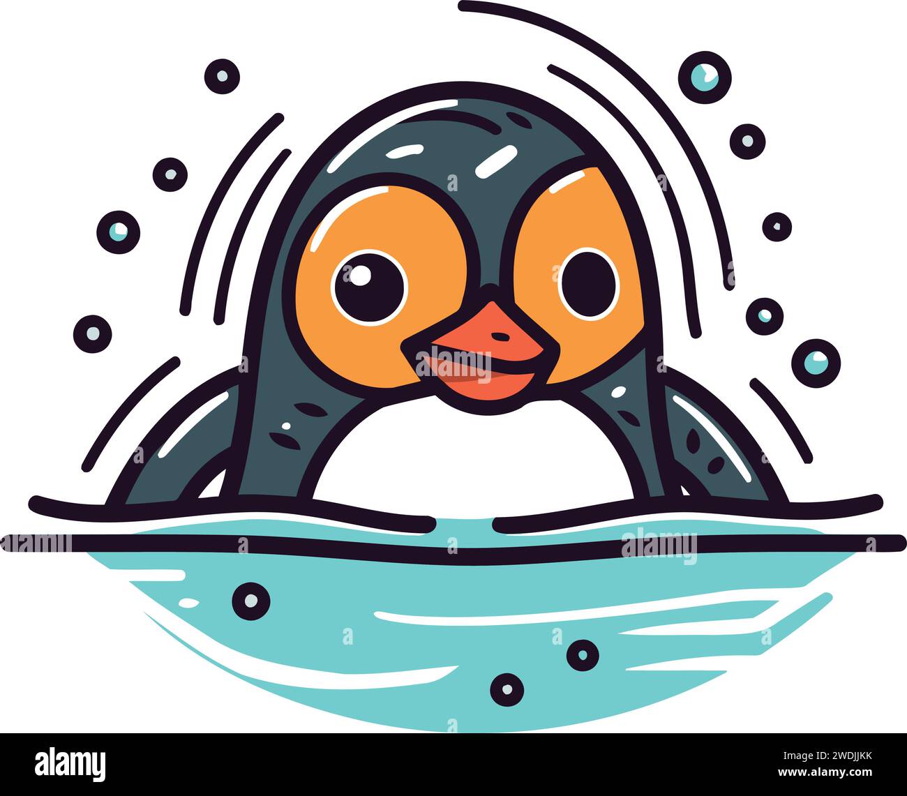 Cold swim Stock Vector Images - Alamy