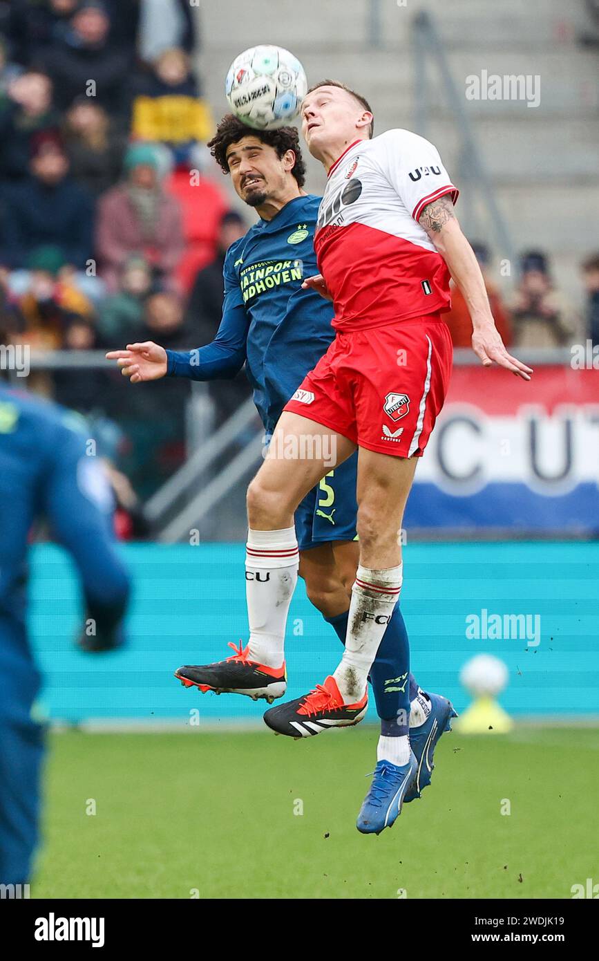 UTRECHT, 21-01-2024, Stadion Galgenwaard, Stadium of FC Utrecht, Dutch ...
